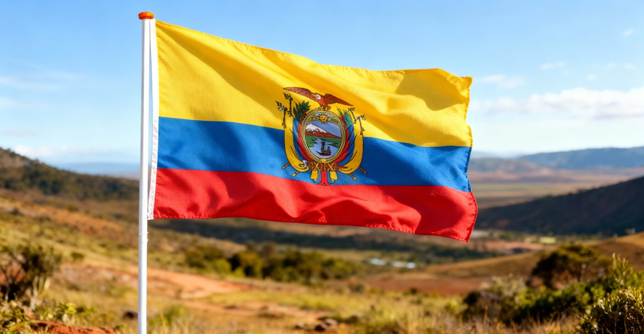 De vlag van Ecuador - Vlaggen Unie