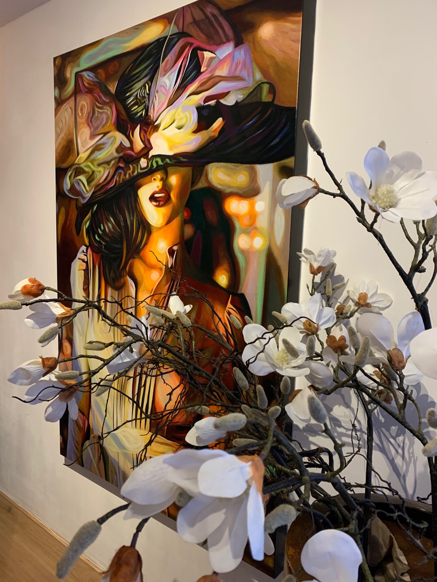 Origineel schilderij Tos Kostermans Woman in Paris - Kunstpakket Nederland