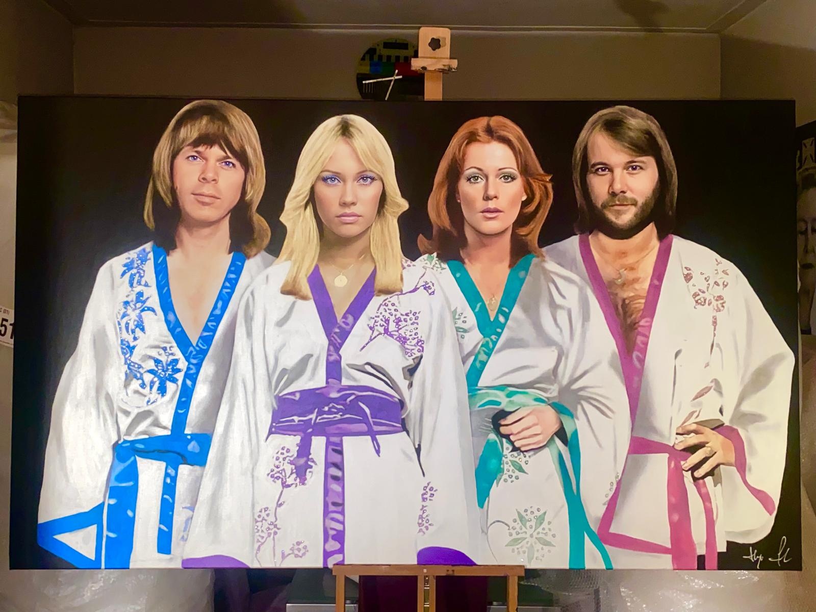 ABBA 200 x 135 cm van kunstenaar Hayo Sol - Kunstpakket Nederland
