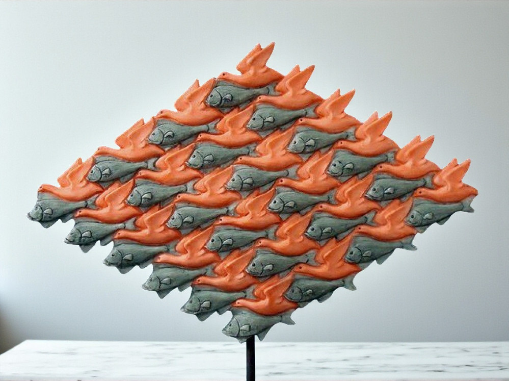 Escher beeld Bird Fish - Kunstpakket Nederland