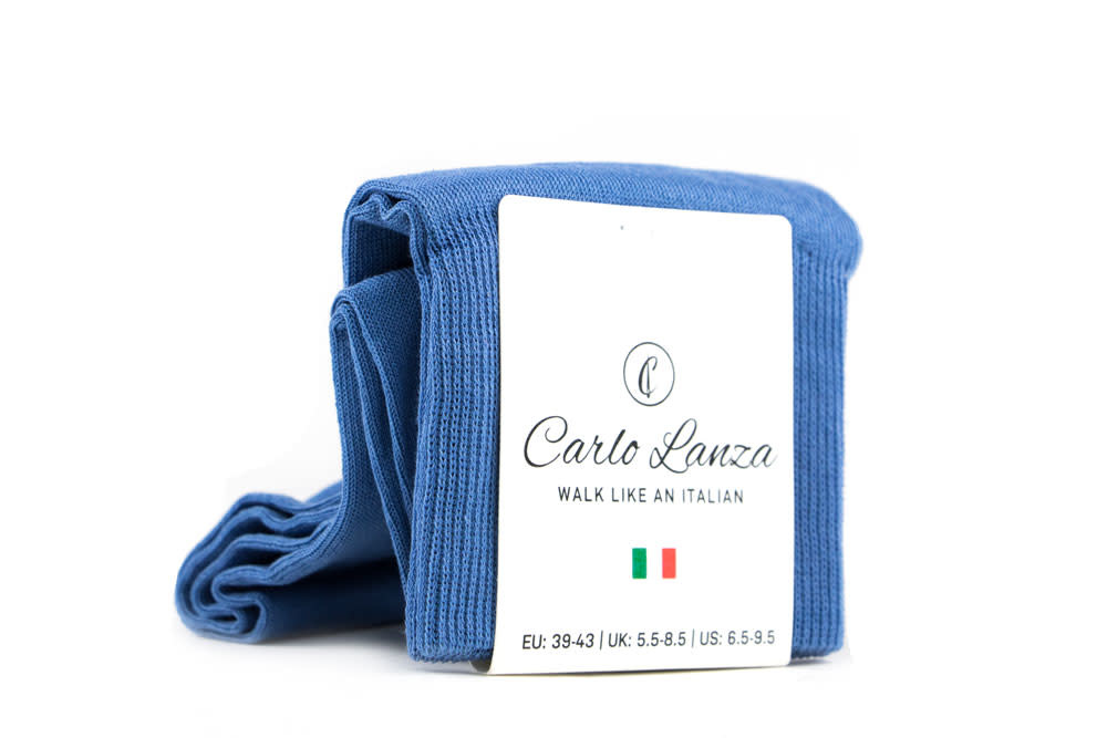 Carlo Lanza Socks Blue | Worldwide Shipment & Low Fees - Steenbergen ...