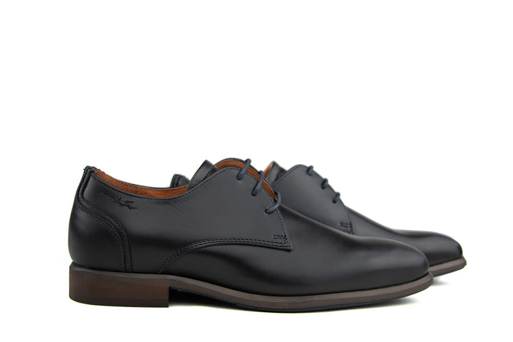 Van Lier Veter Erasmo Zwart Leer | Gratis Verzending - Steenbergen Schoenen