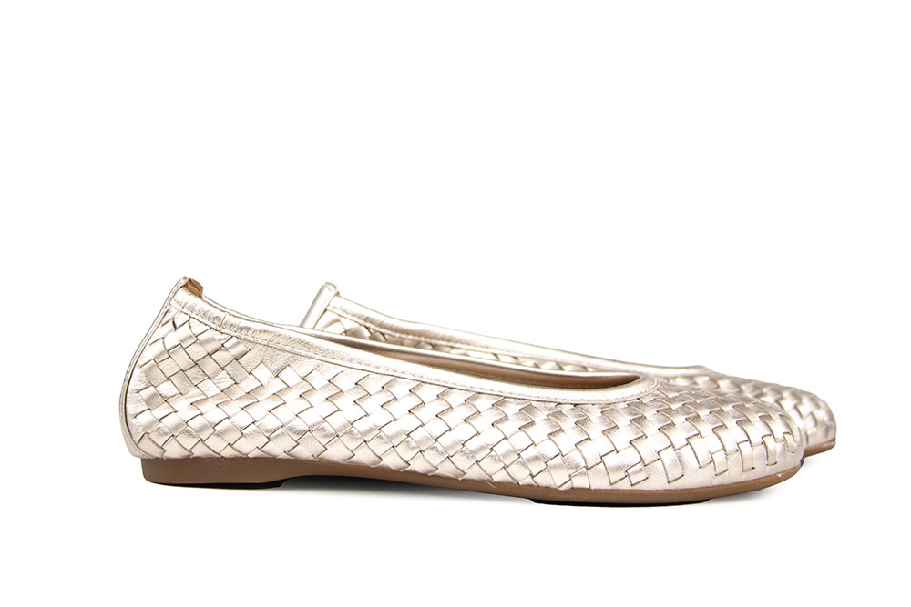 Gabor Ballerina Metallic Puder Vlecht I Low Worldwide Shipment Fees ...