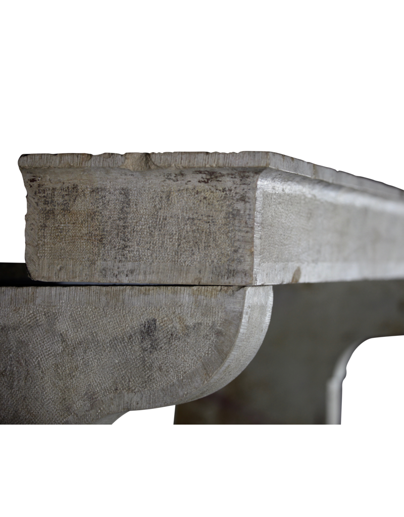 Francés Rústico De Piedra Caliza 3 Elemento Cheminea - The Antique ...