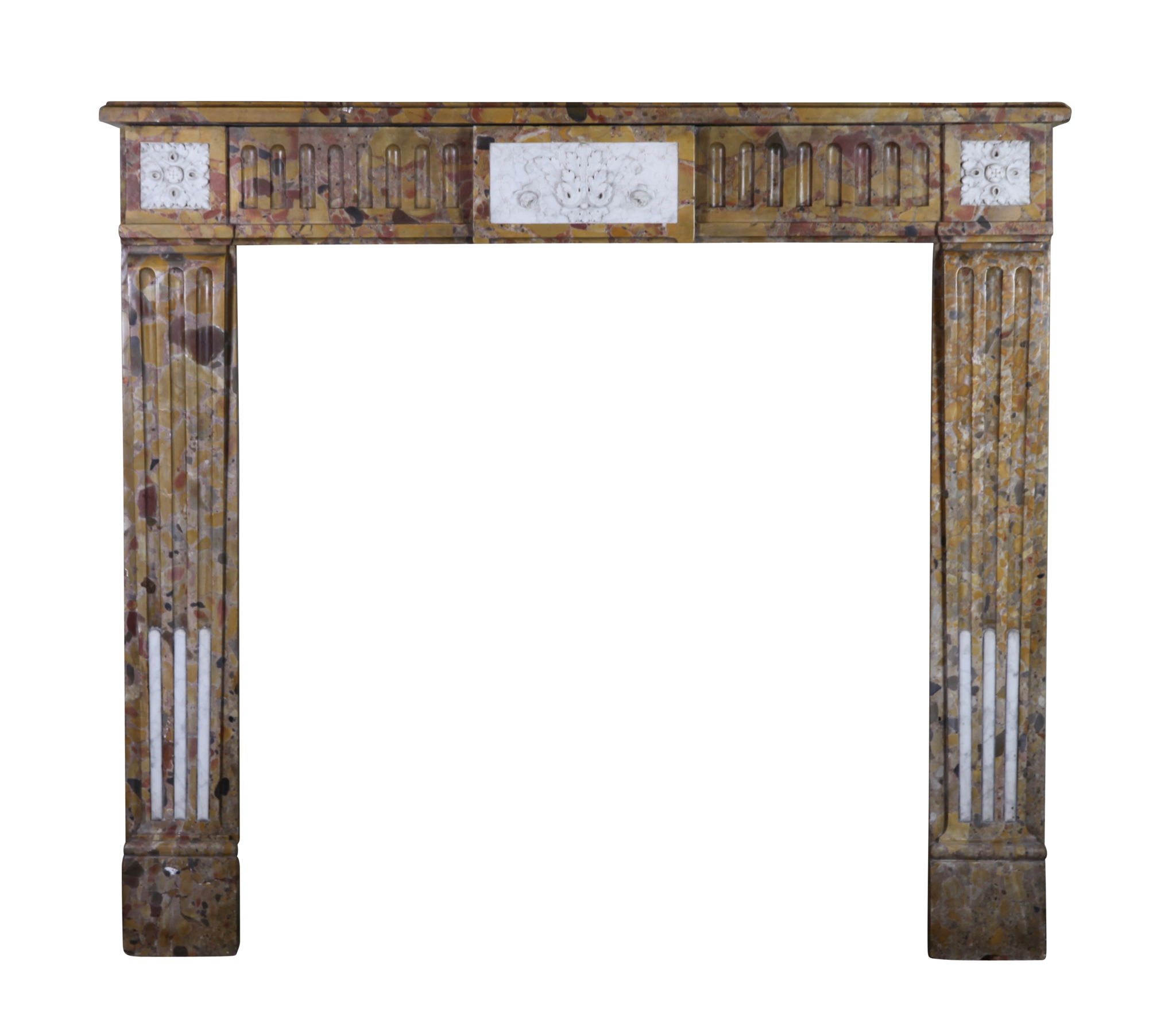 Cheminée De Salle En Marbre Brèche Française - The Antique Fireplace Bank