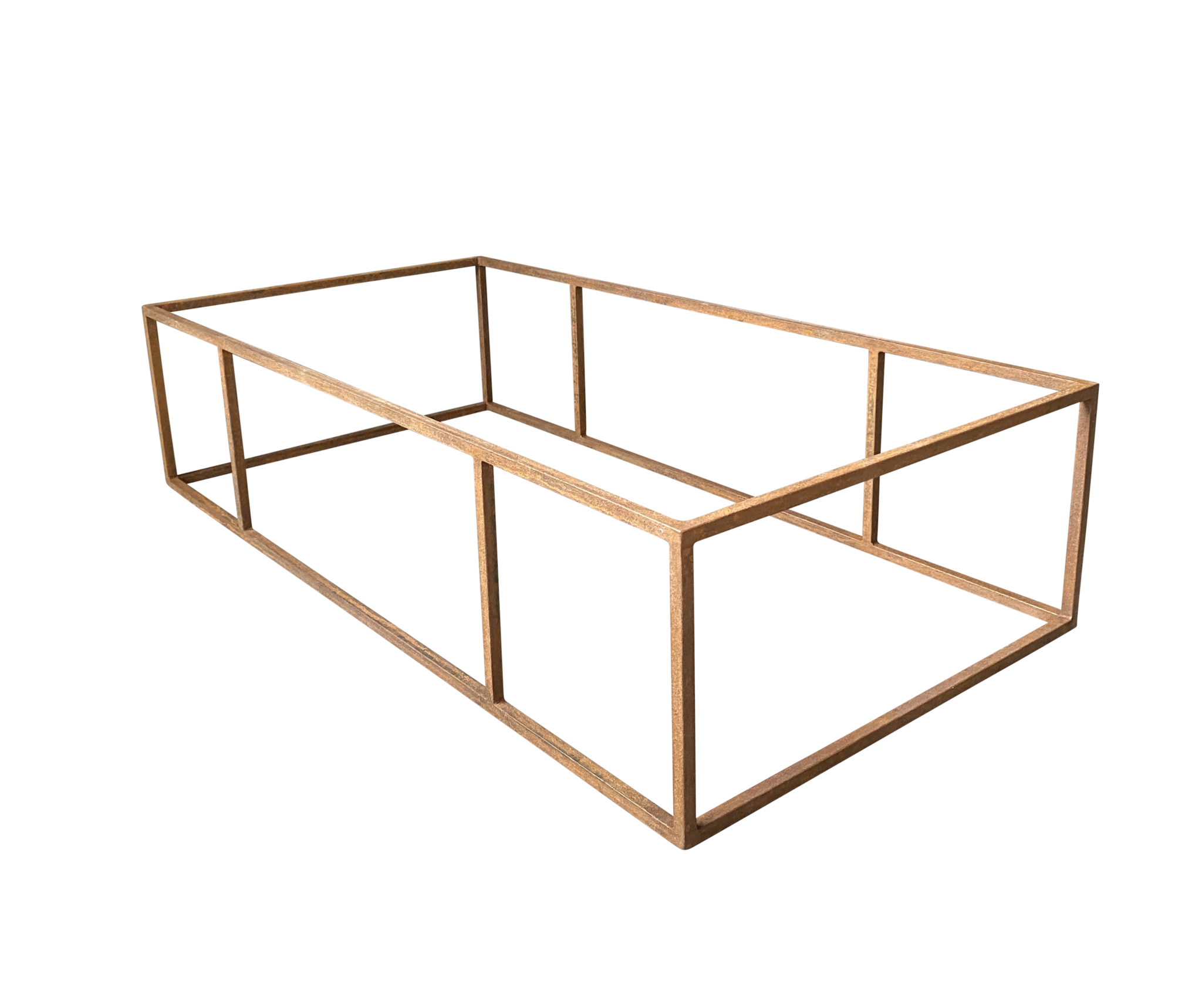 Rechthoekig Frame Tafelonderstel In Staal - The Antique Fireplace Bank