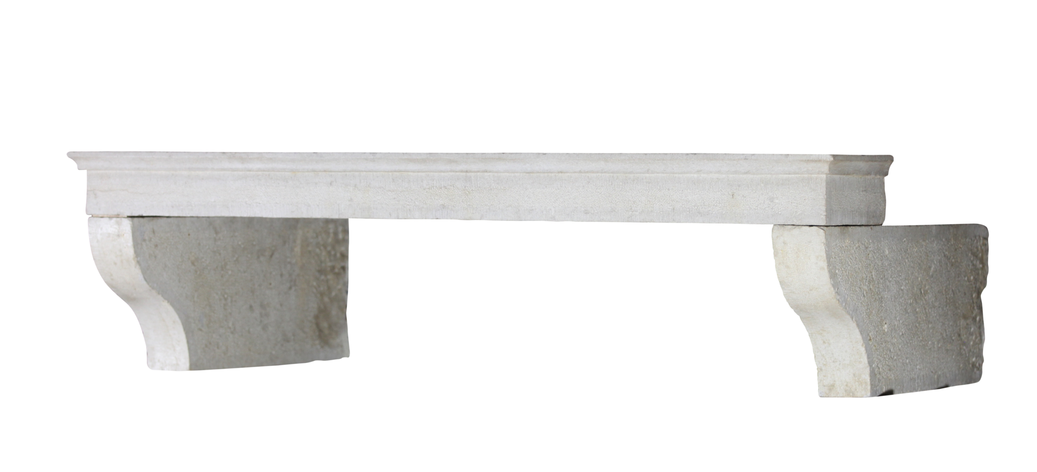 Elément De Cheminée En Pierre Blanche Française - The Antique Fireplace ...