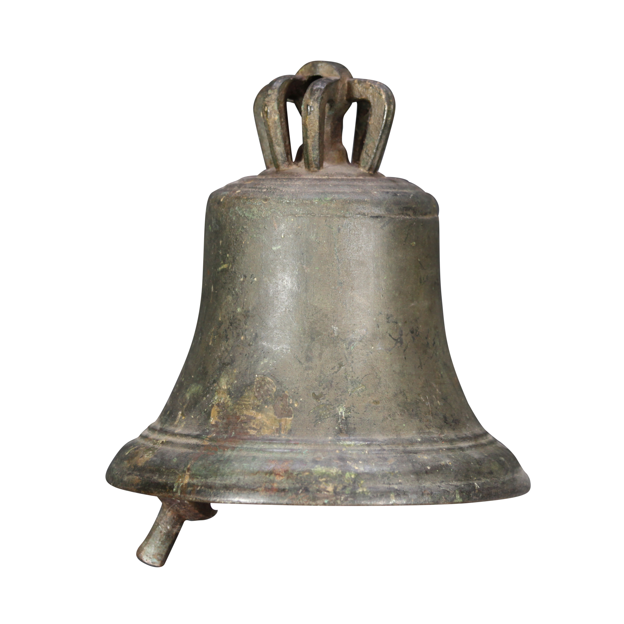 Antique Brass Crownbell - The Antique Fireplace Bank