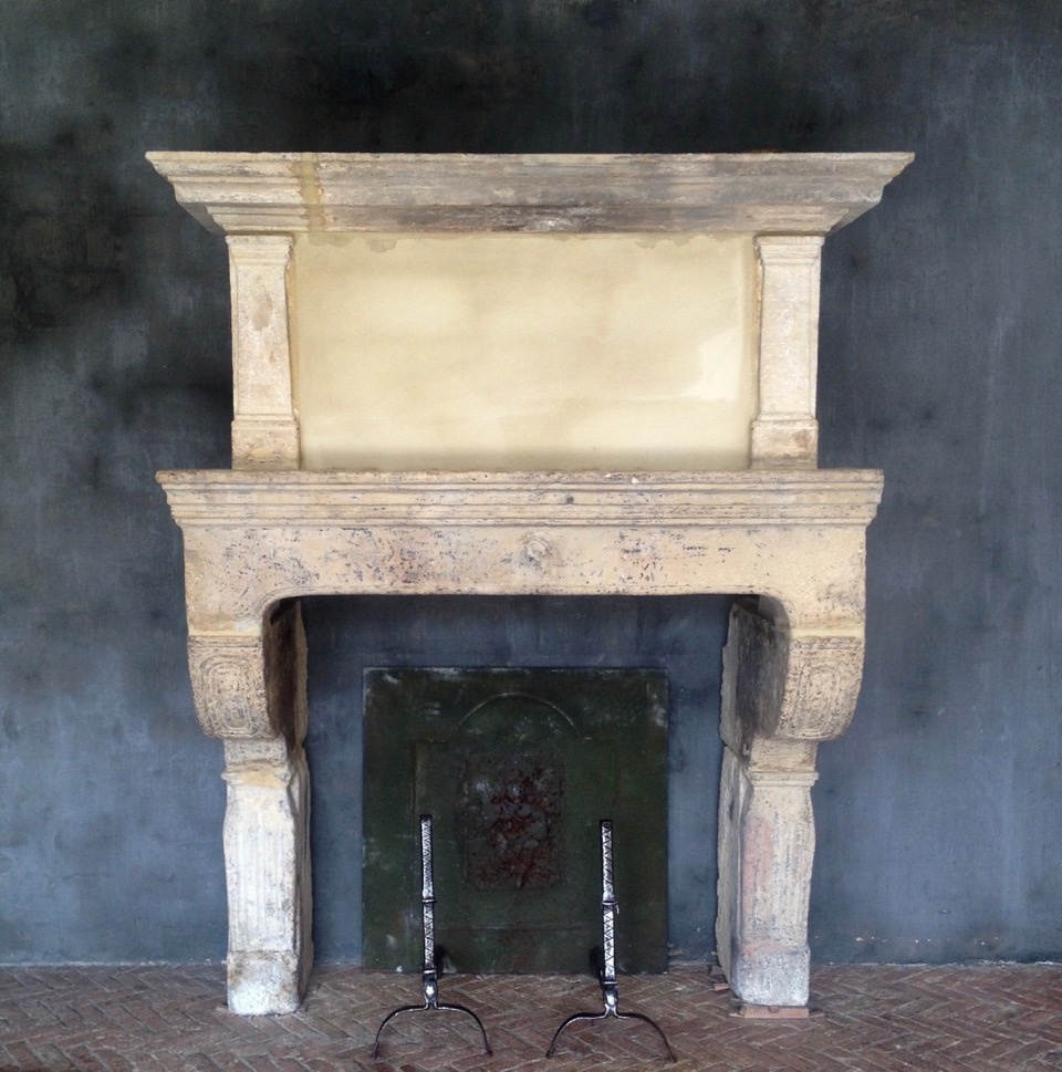 Original 17th Century French Antique Fireplace Surround In Limestone ...