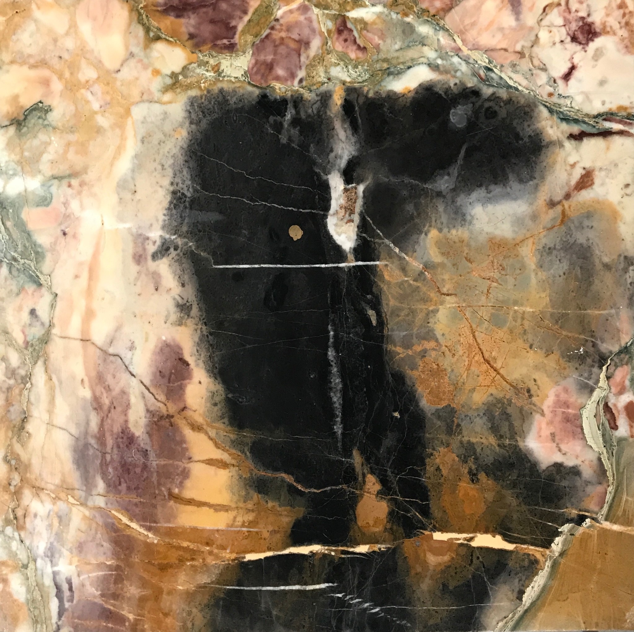 Opulent French Brêche Vendôme Marble Tiles - The Antique Fireplace Bank