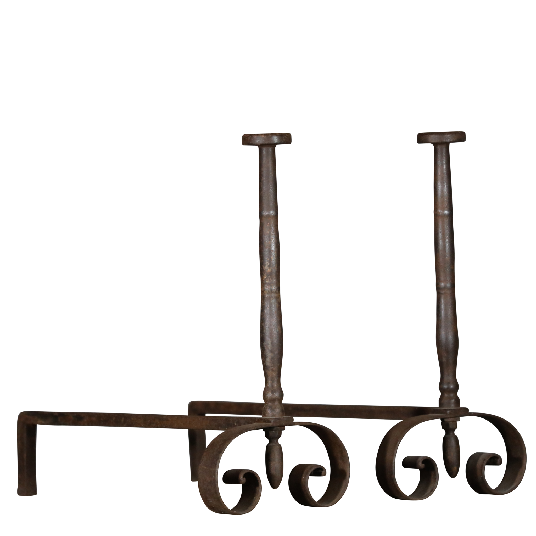 Simple Fireplace Living Andiron - The Antique Fireplace Bank