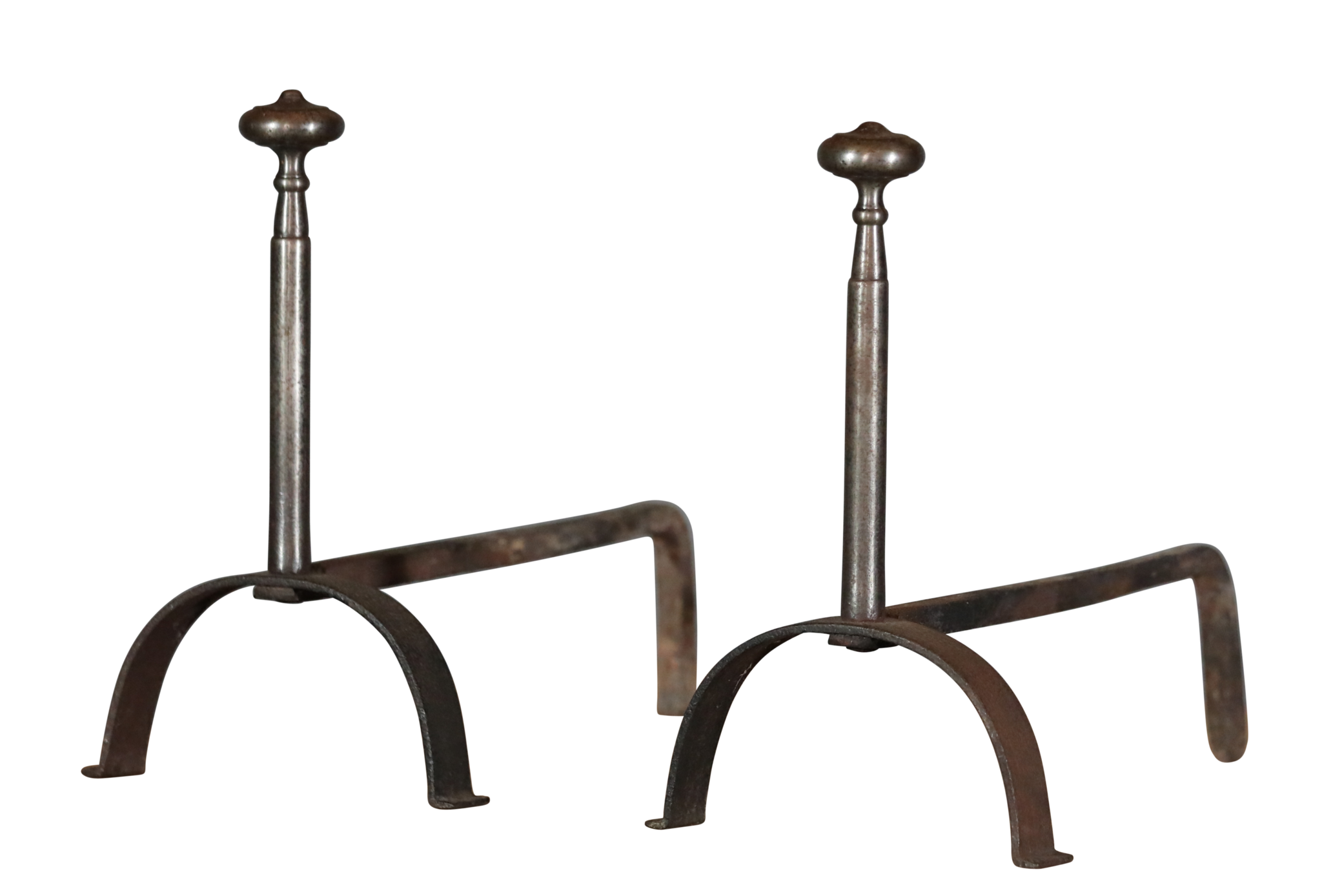 Elegant French 18th Century Andiron - The Antique Fireplace Bank