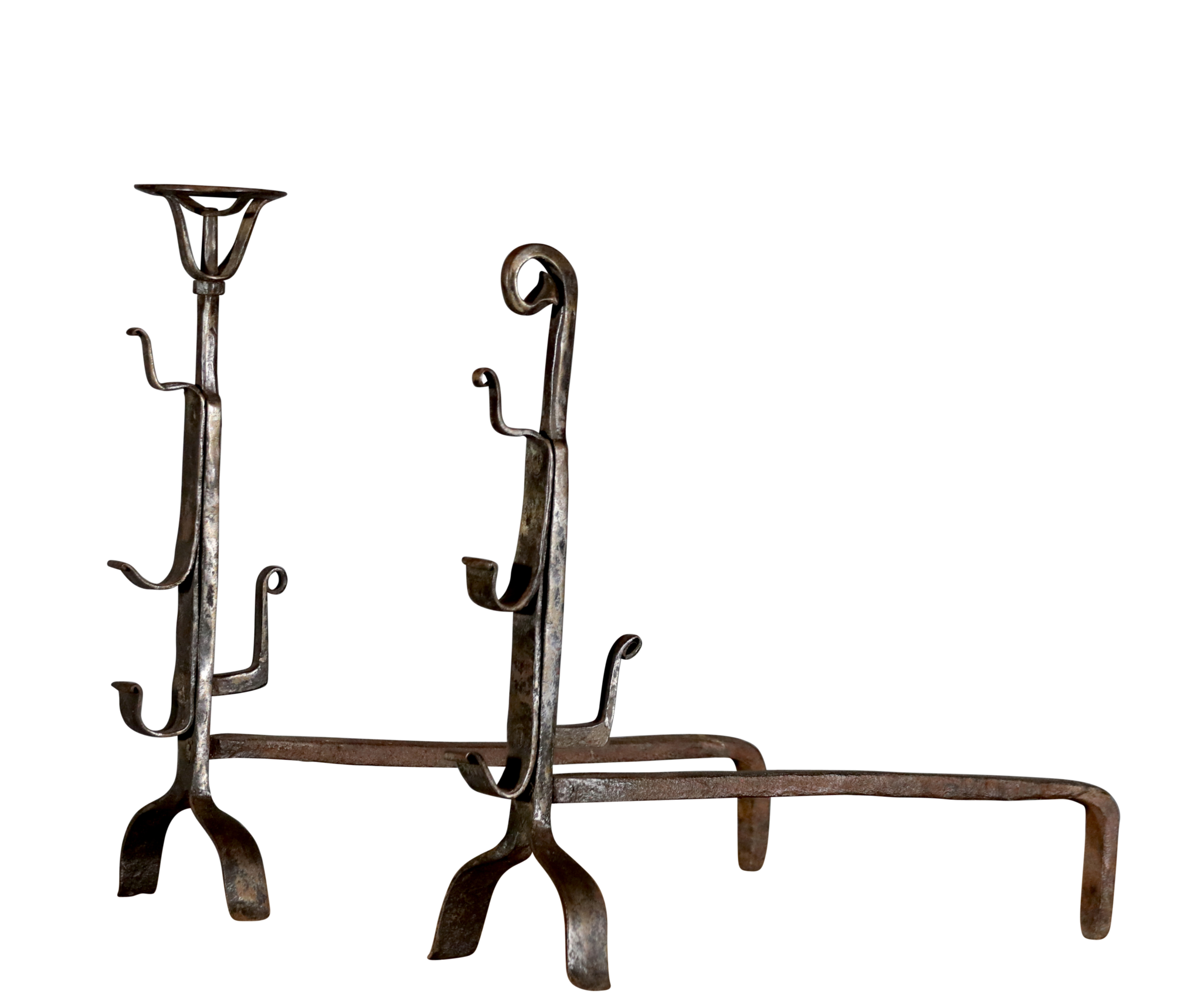 Fers À Feu Particulièrement Élégants En Fer Forgé - The Antique ...