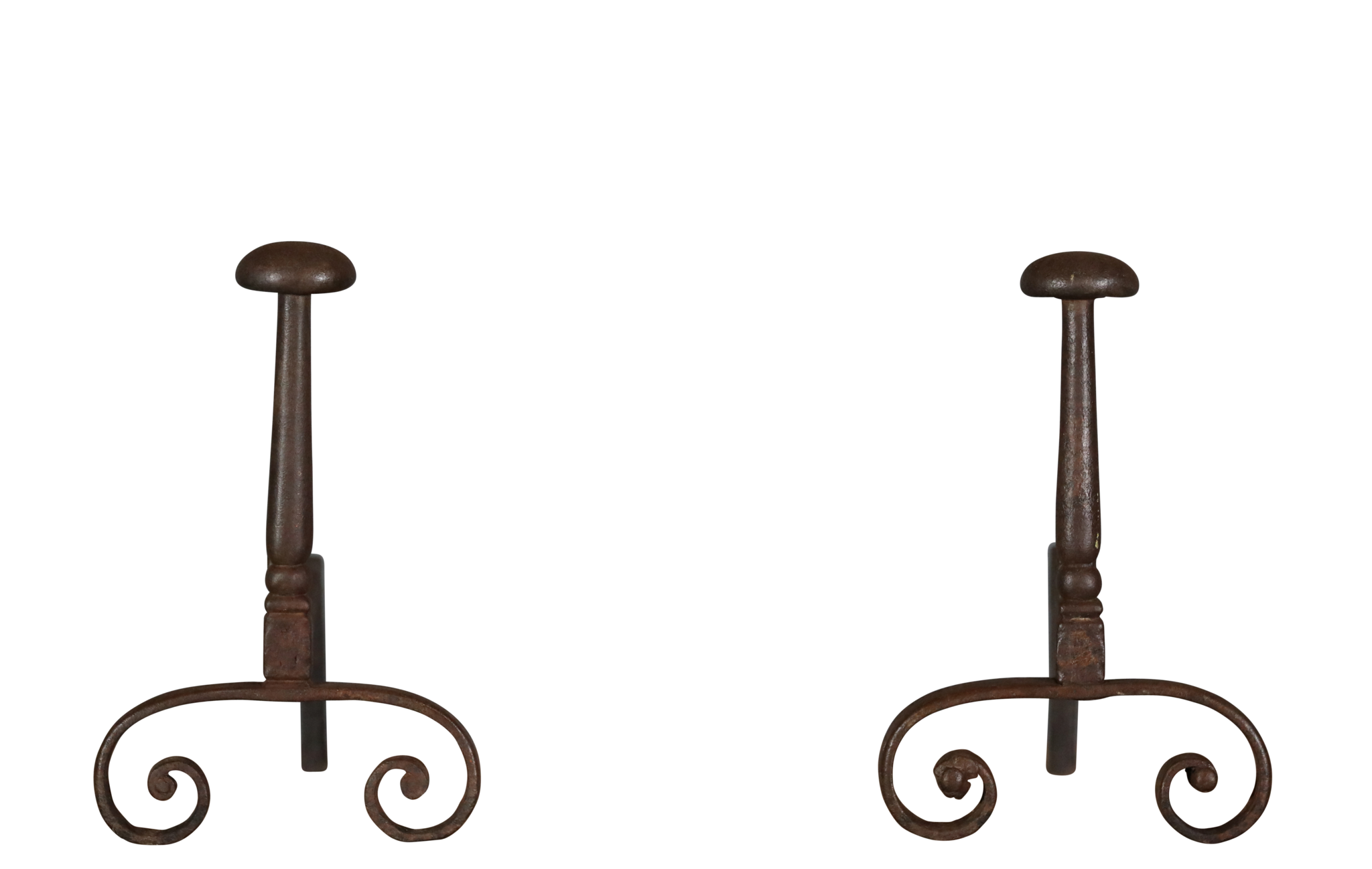 Fers De Cheminée En Fer Forgé D'origine - The Antique Fireplace Bank