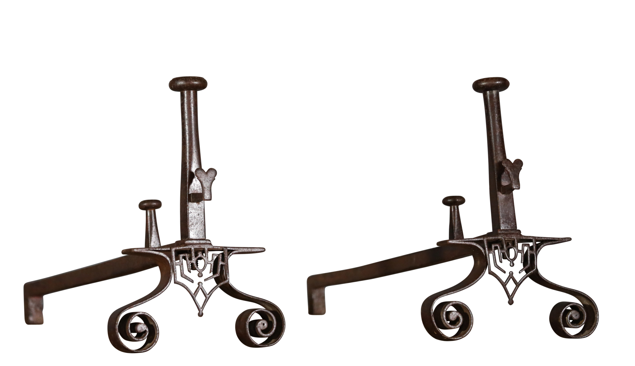 Objets De Décoration De Cheminée En Fer Forgé Élégants - The Antique ...