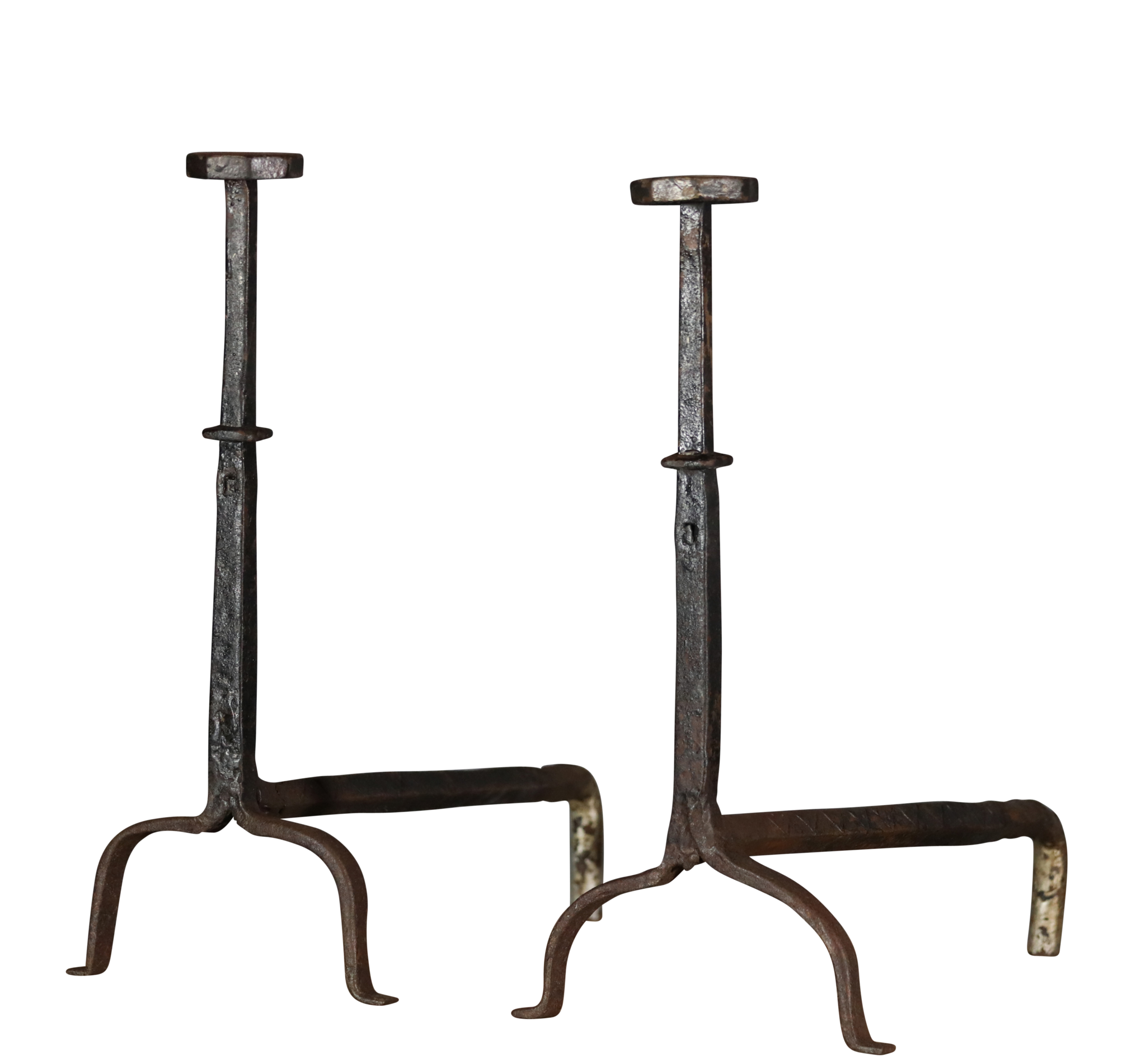 French Chateau Andiron - The Antique Fireplace Bank