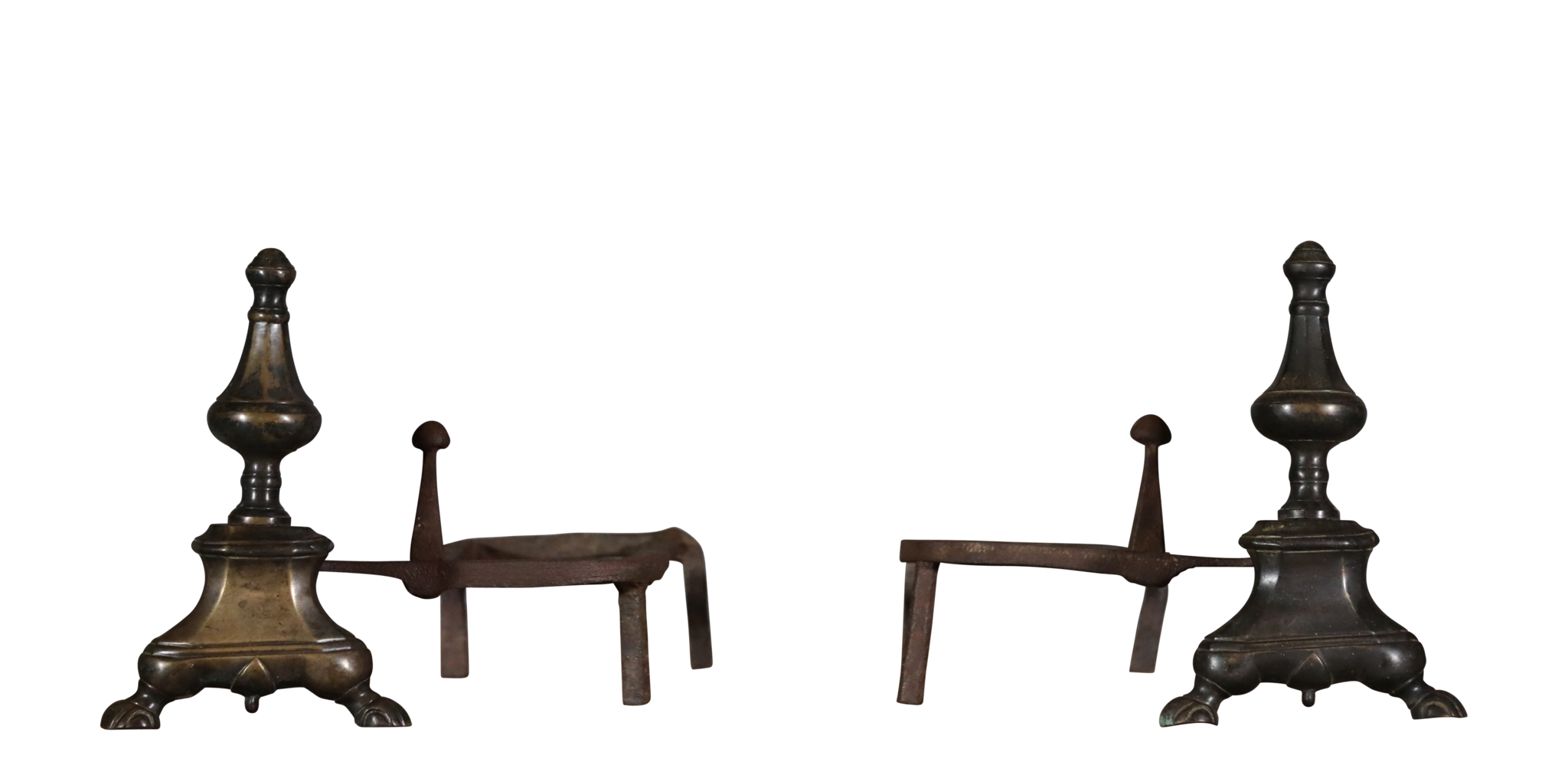 Andiron Del Periodo Del Siglo XVIII En Laton The Antique Fireplace Bank andiron-del-periodo-del-siglo-xviii-en-laton-the-antique-fireplace-bank