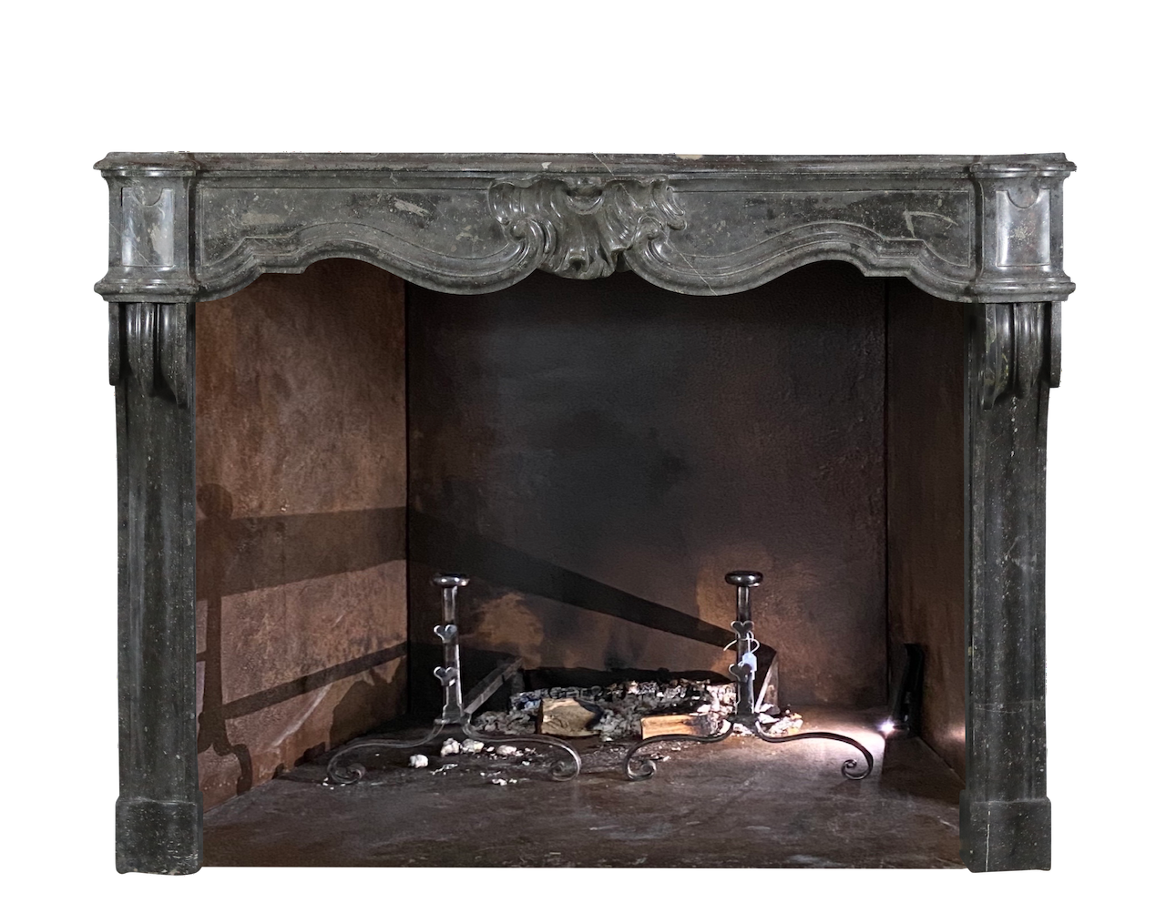 Victorian Period Belgian Bleu Hard Stone Fireplace Mantle - The Antique ...