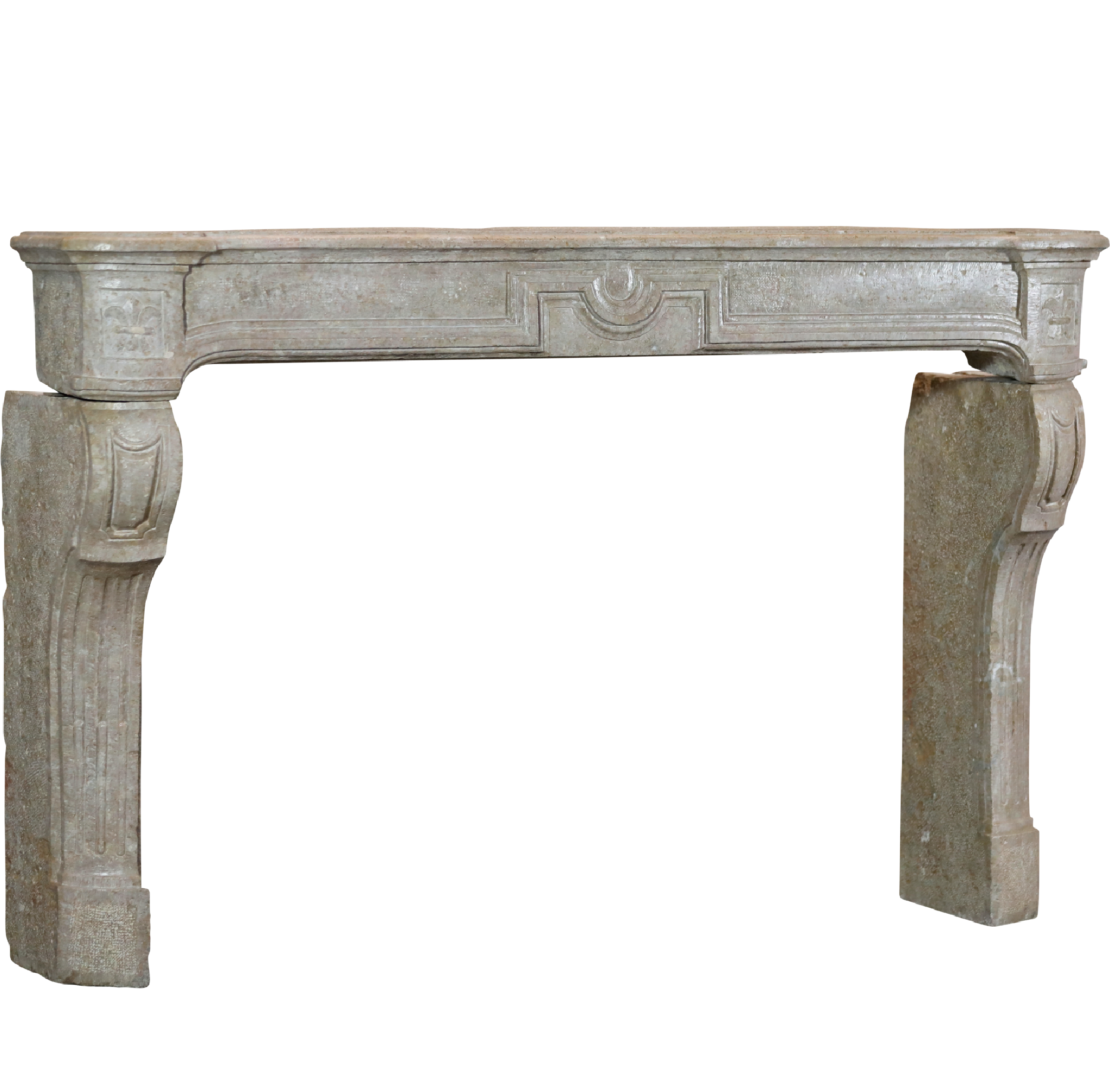 Cheminée vintage intemporelle avec lys français - The Antique Fireplace ...