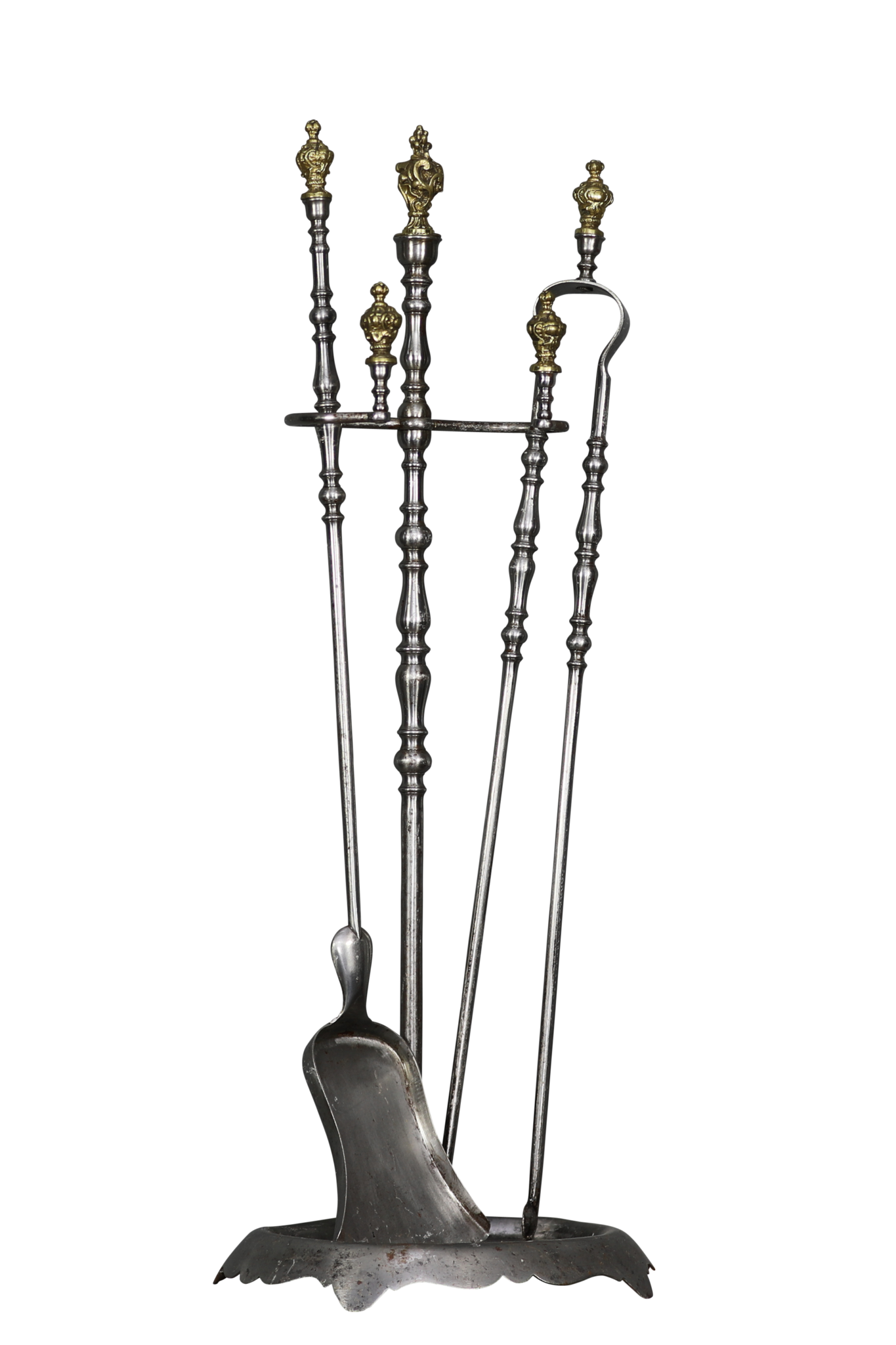 Unique Victorian Fireplace Tool Set With Original Stand - The Antique ...