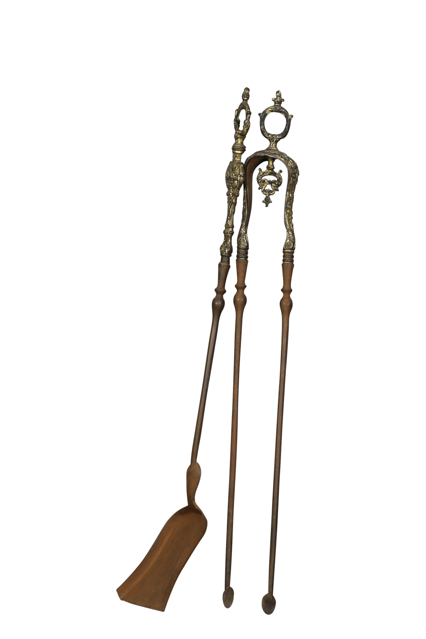 French Regency Period Fireplace Tool Ensemble - The Antique Fireplace Bank