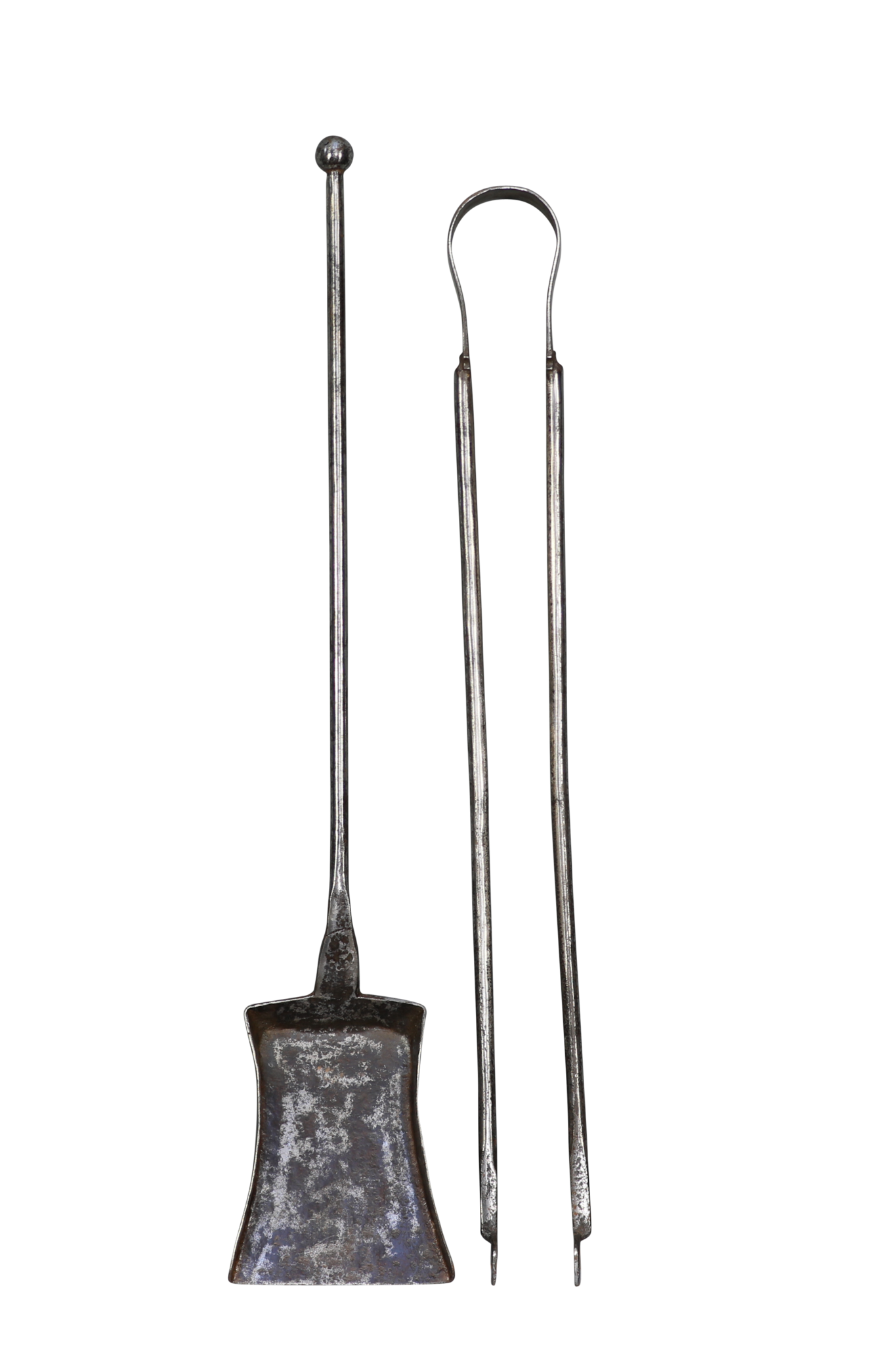 Ensemble D'outils De Cheminée En Fer Forgé Massif Français Antique ...