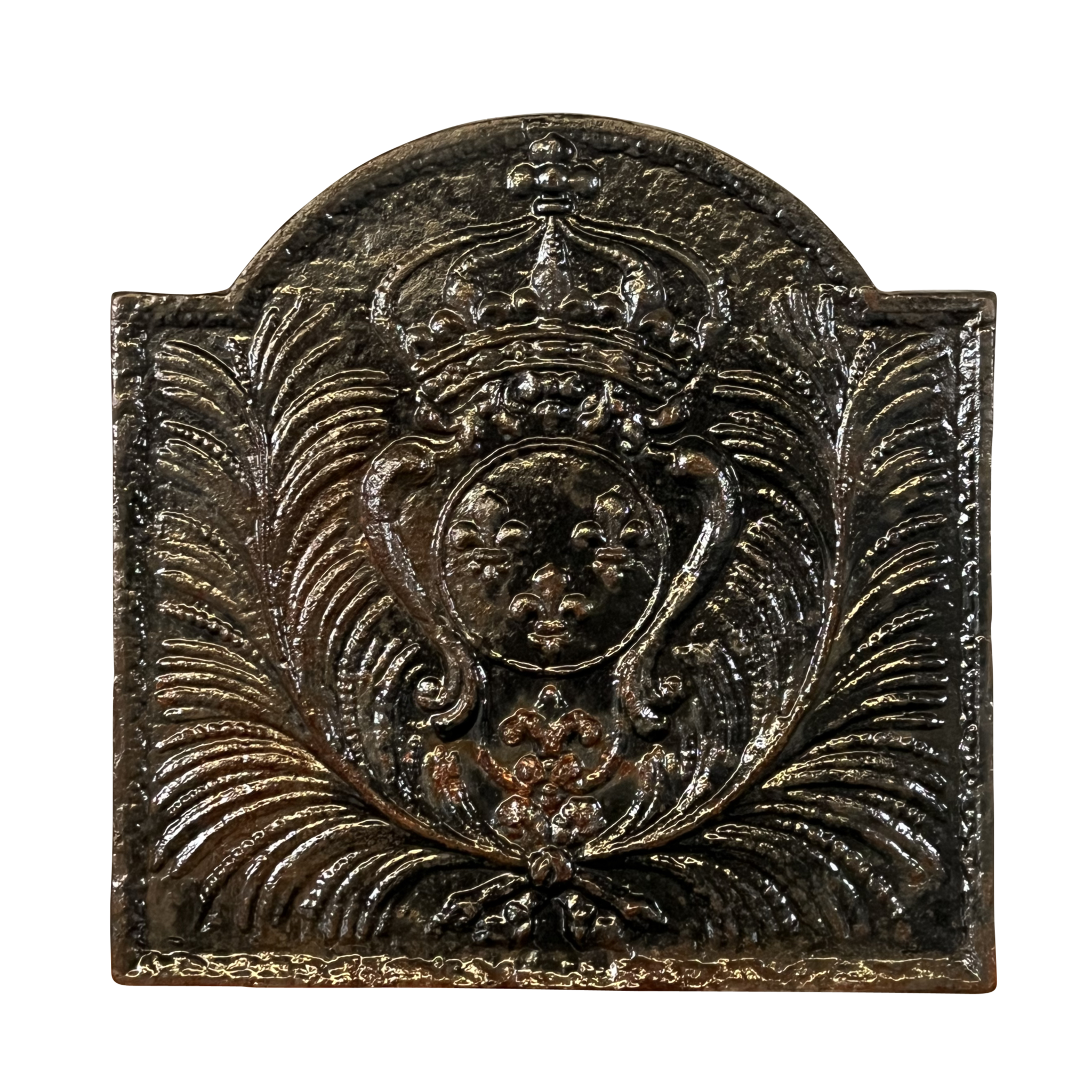 Fondo De Chimenea Con Escudo Del Rey De Francia. - The Antique ...