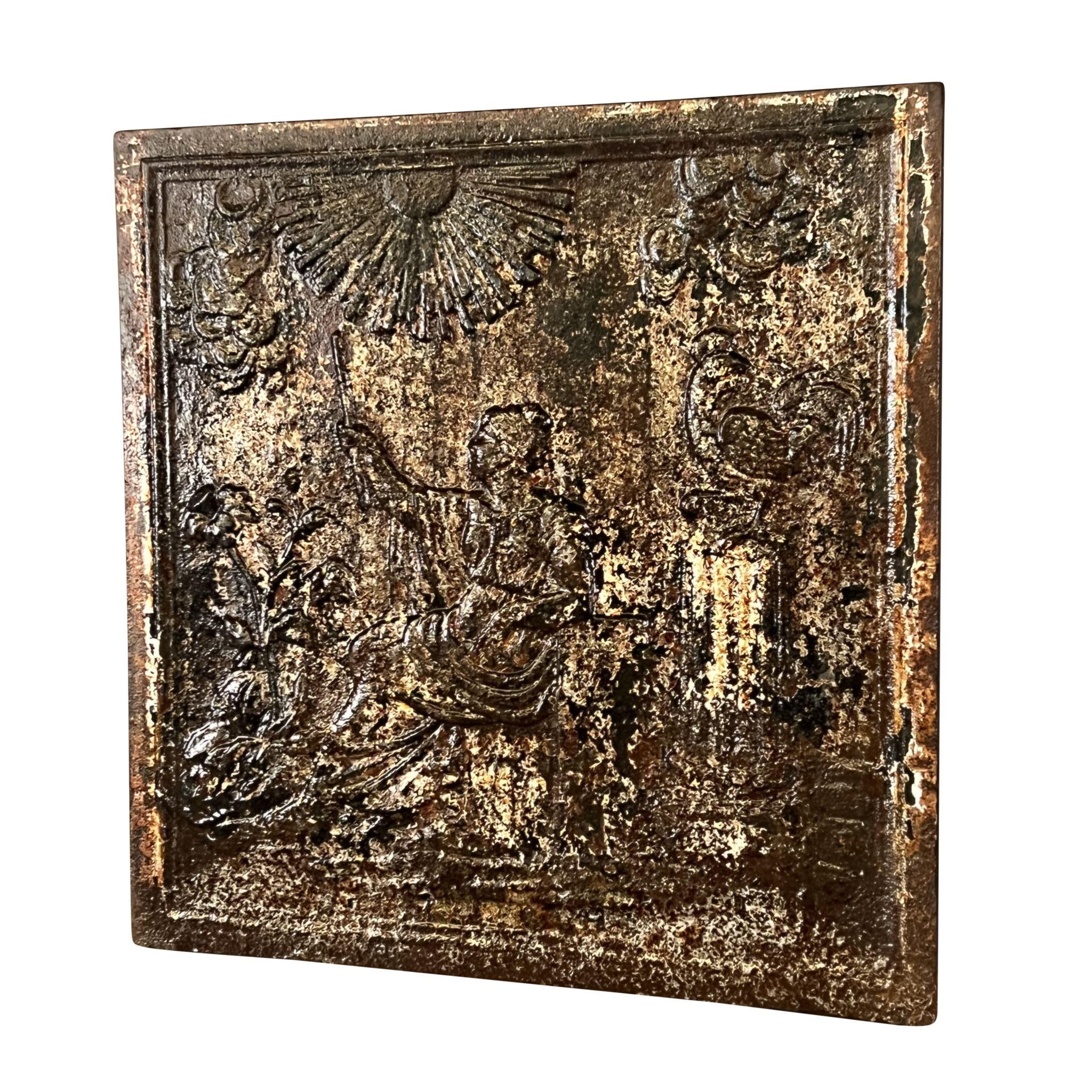 French Antiques Firebacks With Patina - The Antique Fireplace Bank