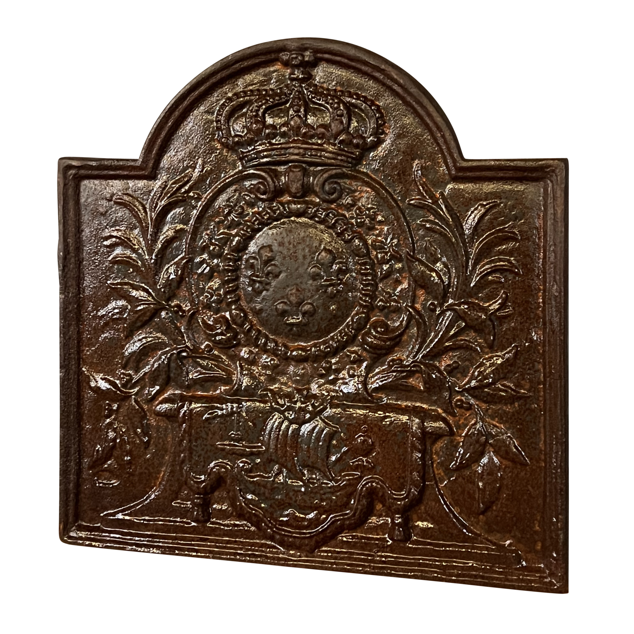 Fondo De Chimenea Con Escudo Del Rey De Francia. - The Antique ...