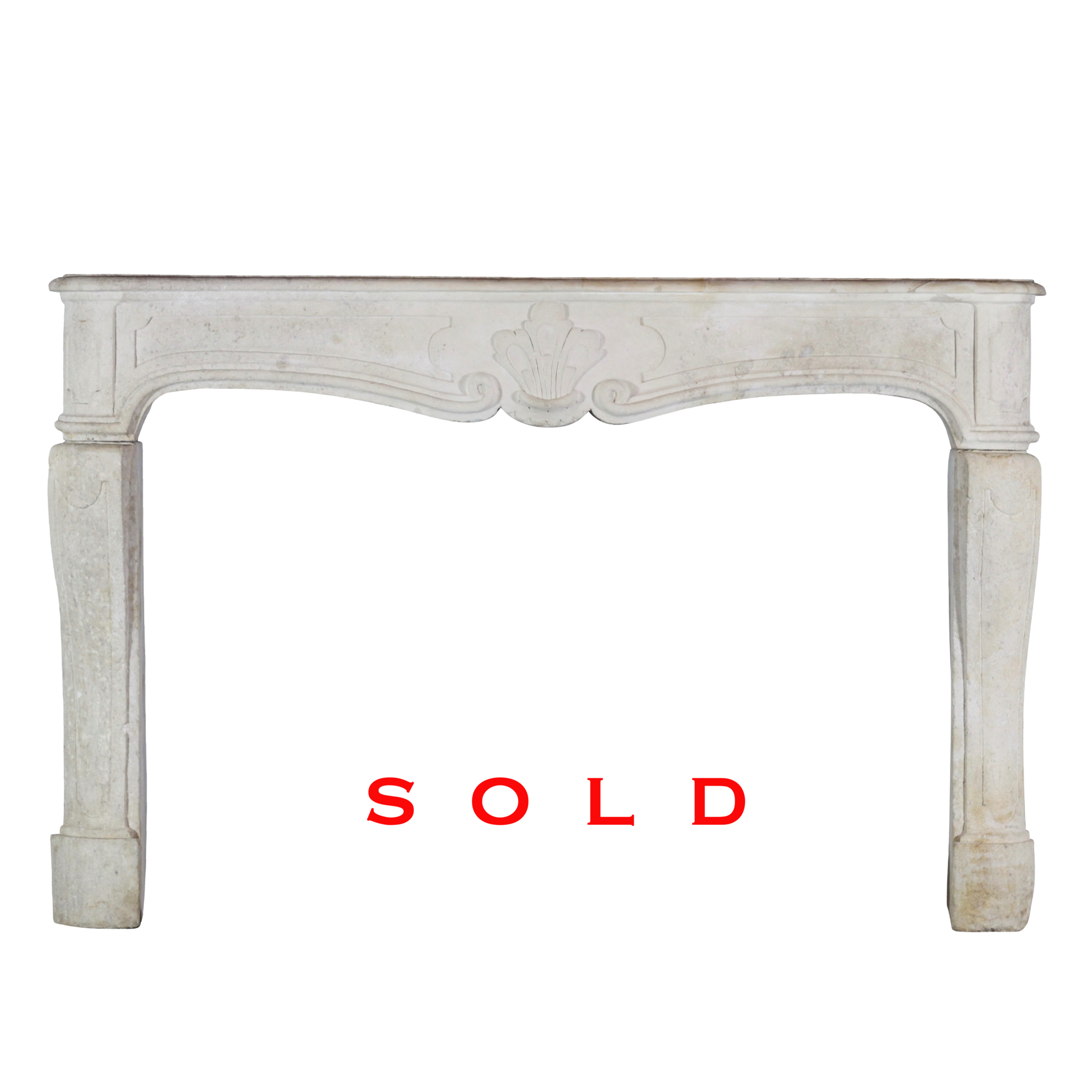 Witte Kalkstenen Stijl Schouw - The Antique Fireplace Bank