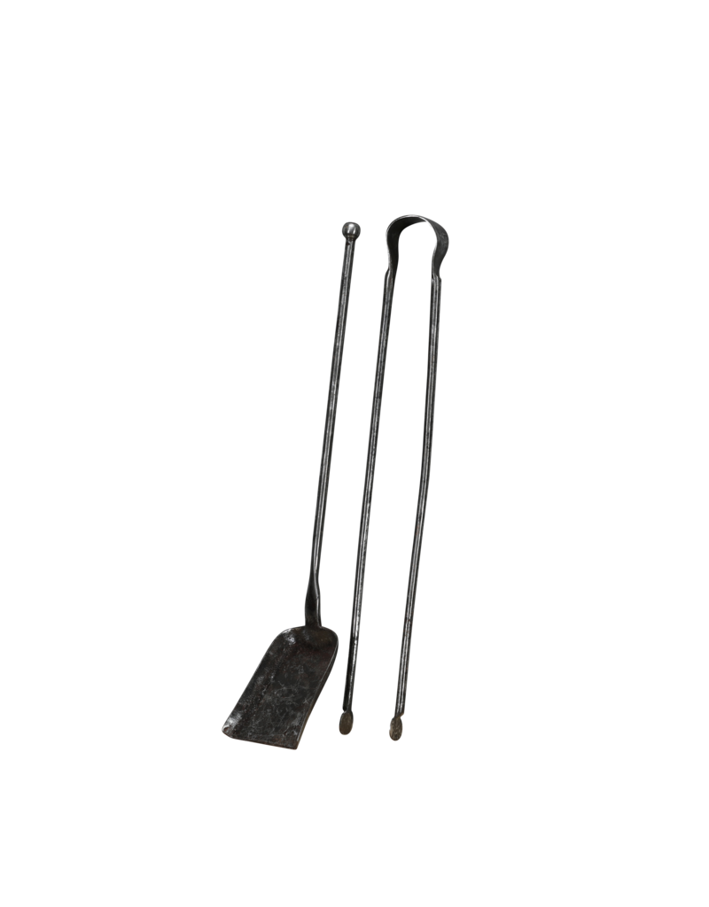 Authentic Wrought Iron Fireplace Tool Set – Antique Shovel & Tongs ...