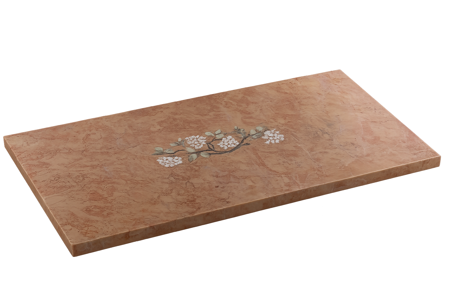 Rose Liseron Marble Decorative Plate | Luxury Marble Inlay Coffee Tabl ...