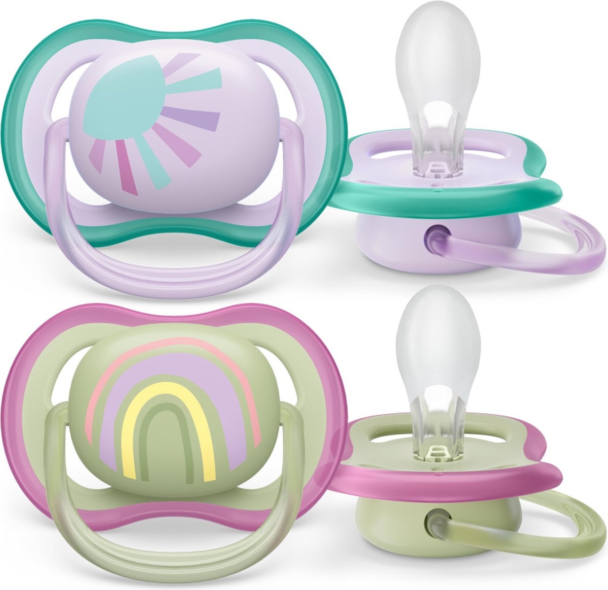 Philips Avent Ultra Air Fopspeen - 0 tot 6 Maanden - 2 Speentjes ...