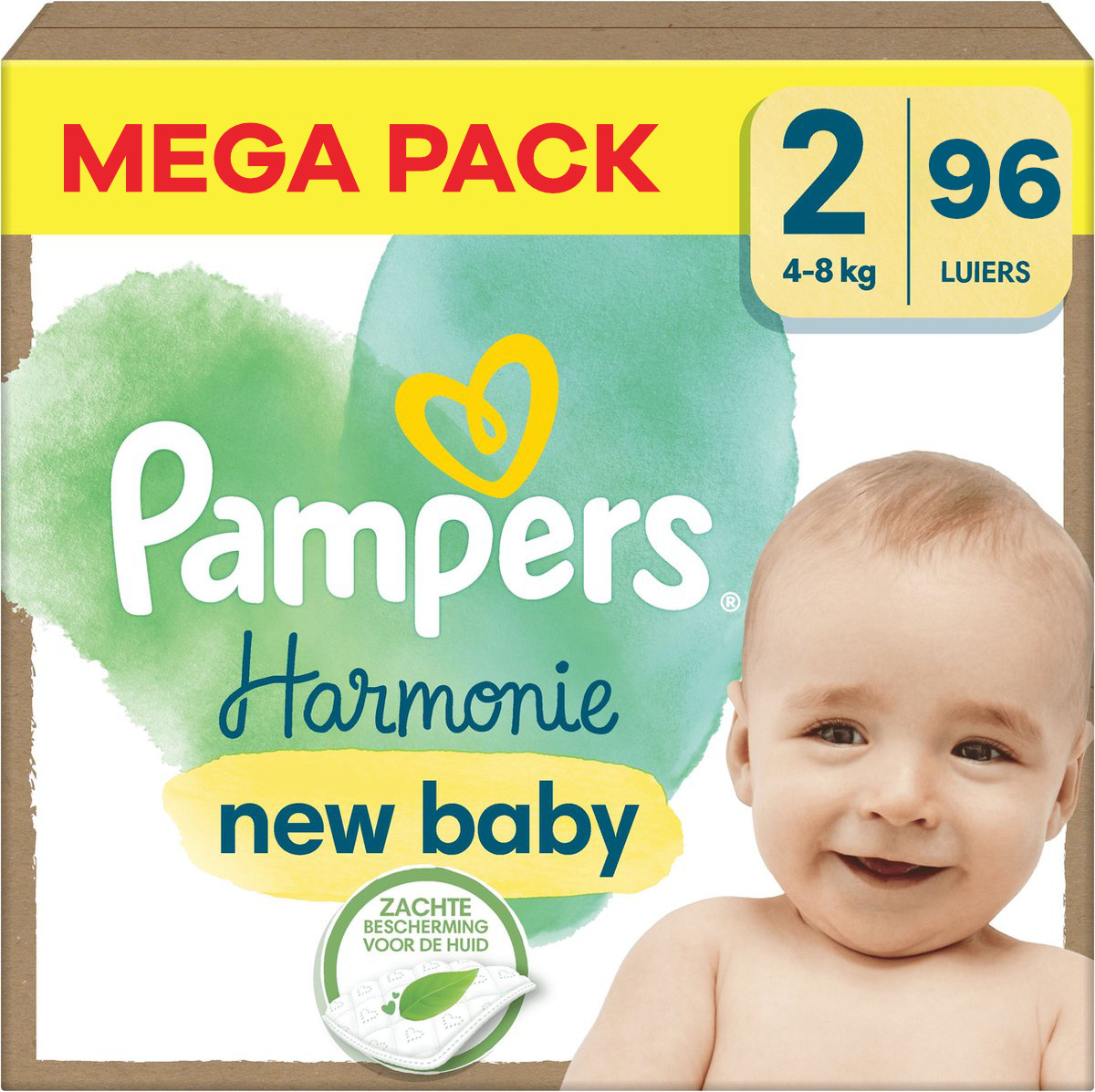 Pampers - Harmonie - Maat 2 - Mega Pack - 96 stuks - 4/8 KG ...