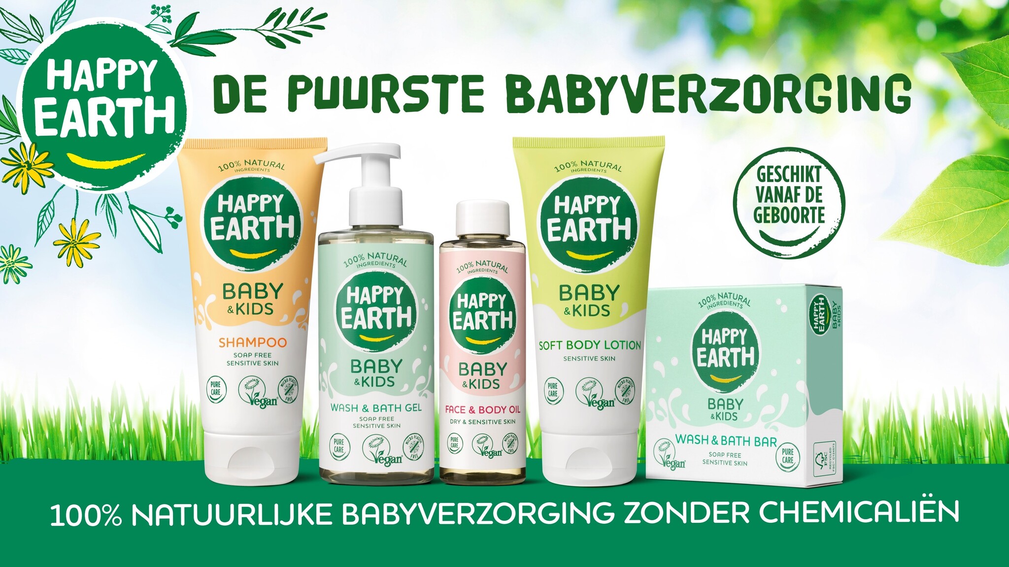 Happy Earth - Shampoo Bar - Baby Kids - 50GR - Babydrogist.nl