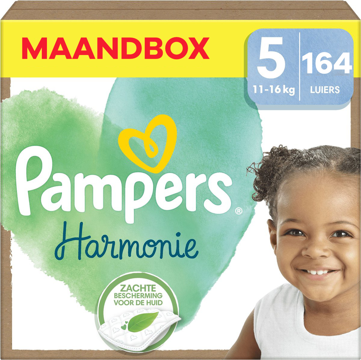 Pampers - Harmonie - Maat 5 - Maandbox - 164 stuks - 11/16 KG ...