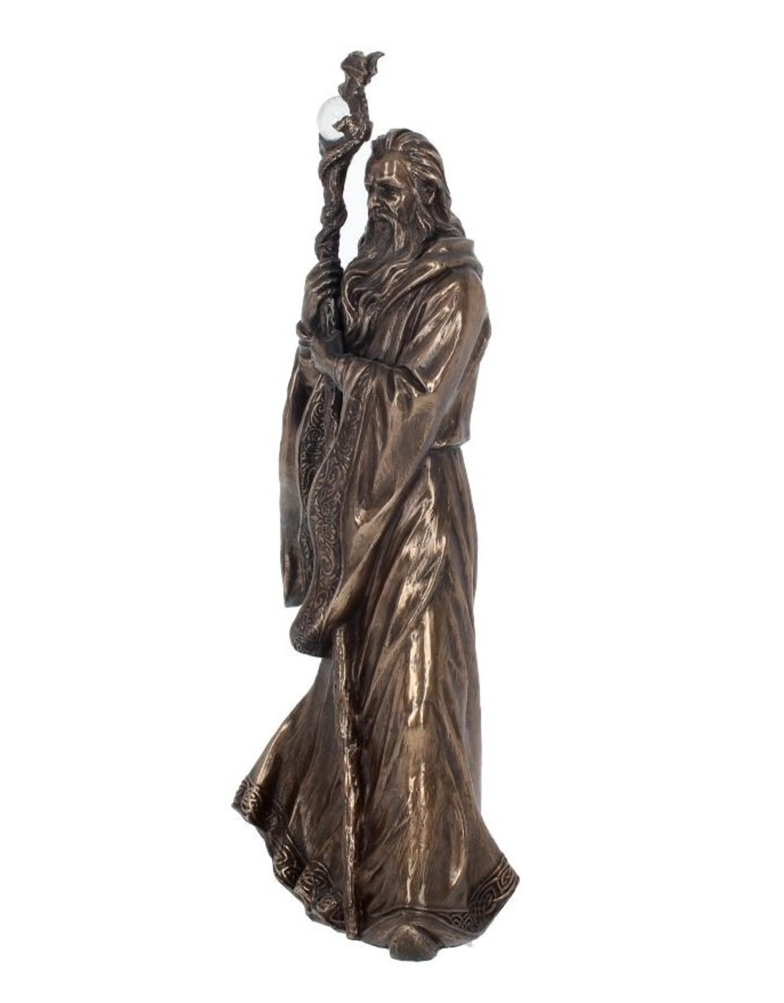 Merlin bronzed figurine 28cm | Boutique Trukado - Bags Boutique Trukado