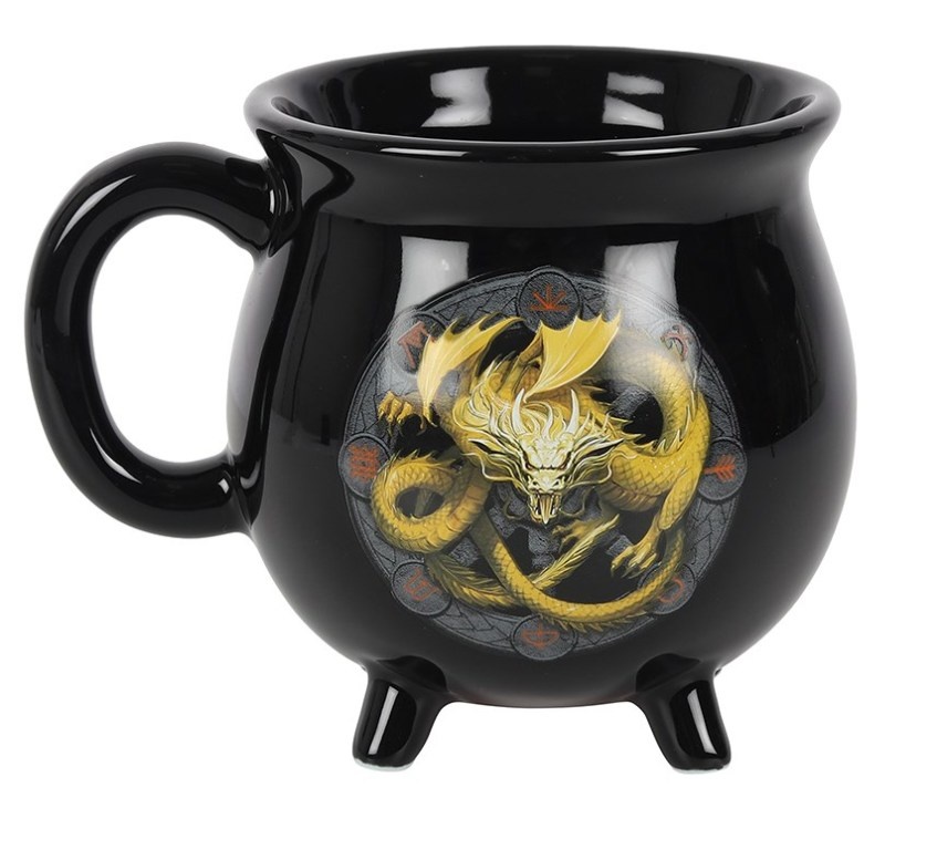 Anne Stokes Ketel Mok Gele Draak Imbolc | Boutique Trukado - Boutique ...