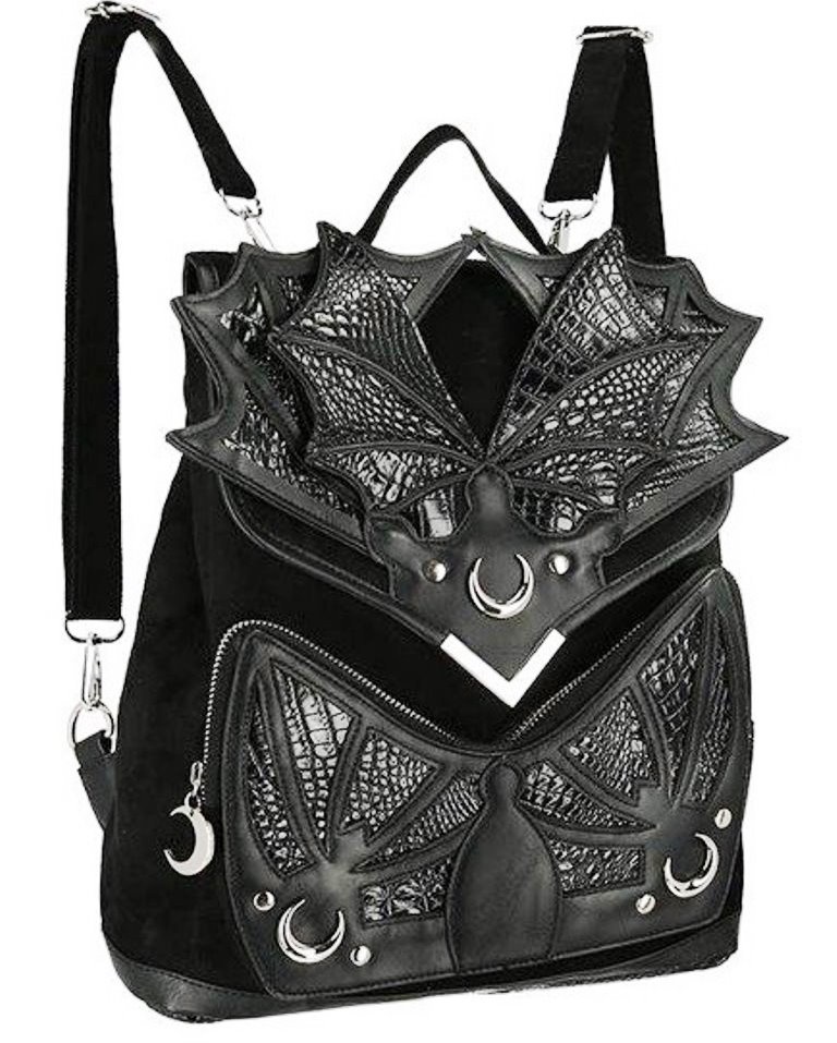 Black Phantom Gothic Backpack with a Dragon Wings | Boutique Trukado ...