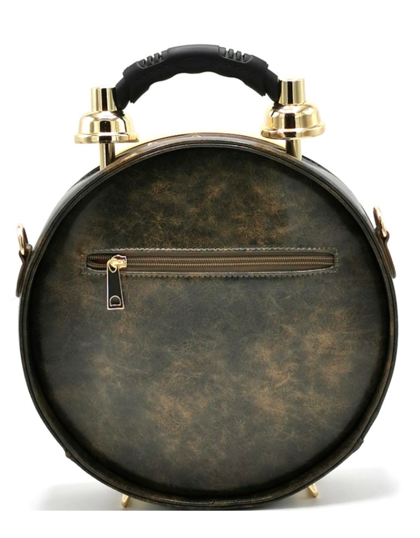 Steampunk Clock bag with Working clock antique black | Boutique Trukad ...