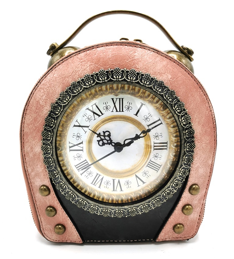 Clock Handbag with Working Clock (old rose) | Boutique Trukado ...