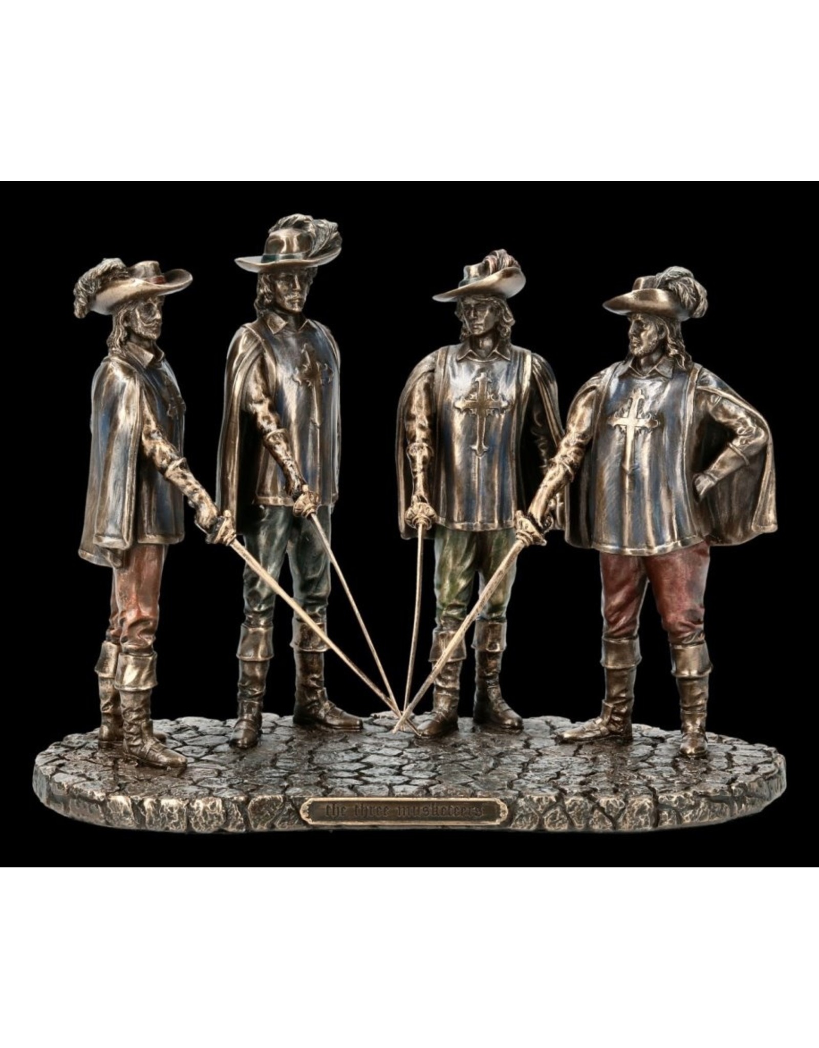 Veronese Design The Three Musketeers Bronzed Statue | Boutique Trukado ...
