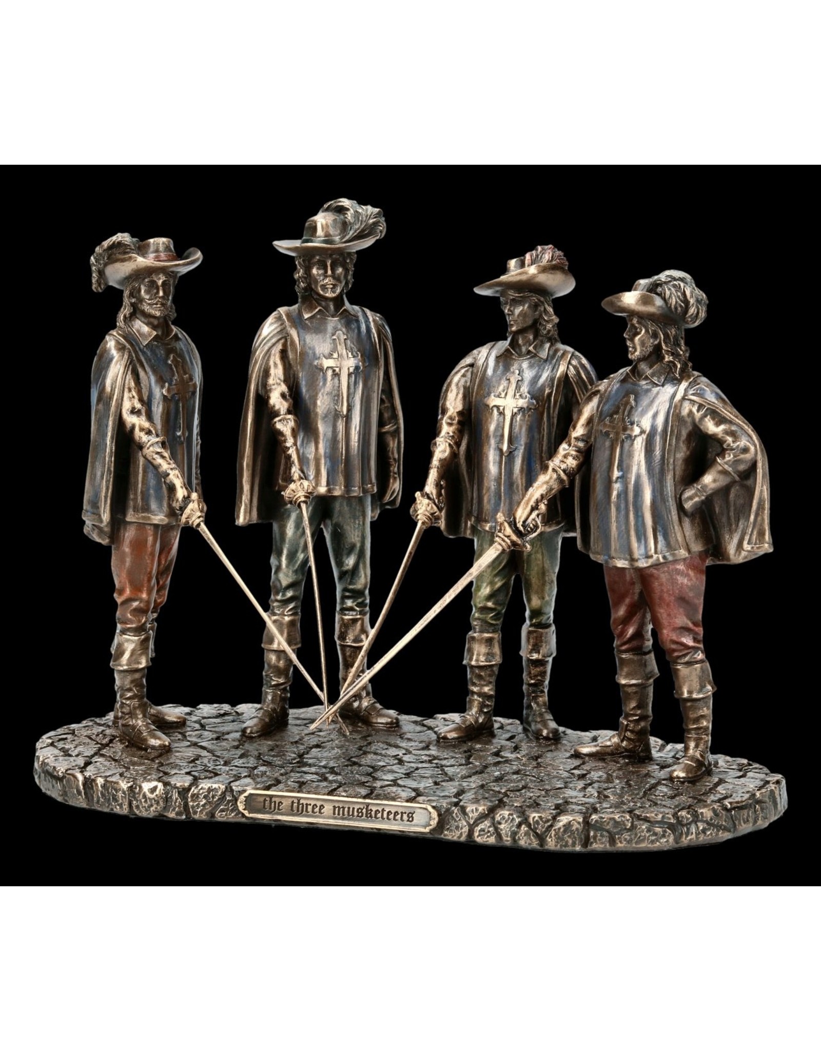 Veronese Design The Three Musketeers Bronzed Statue | Boutique Trukado ...