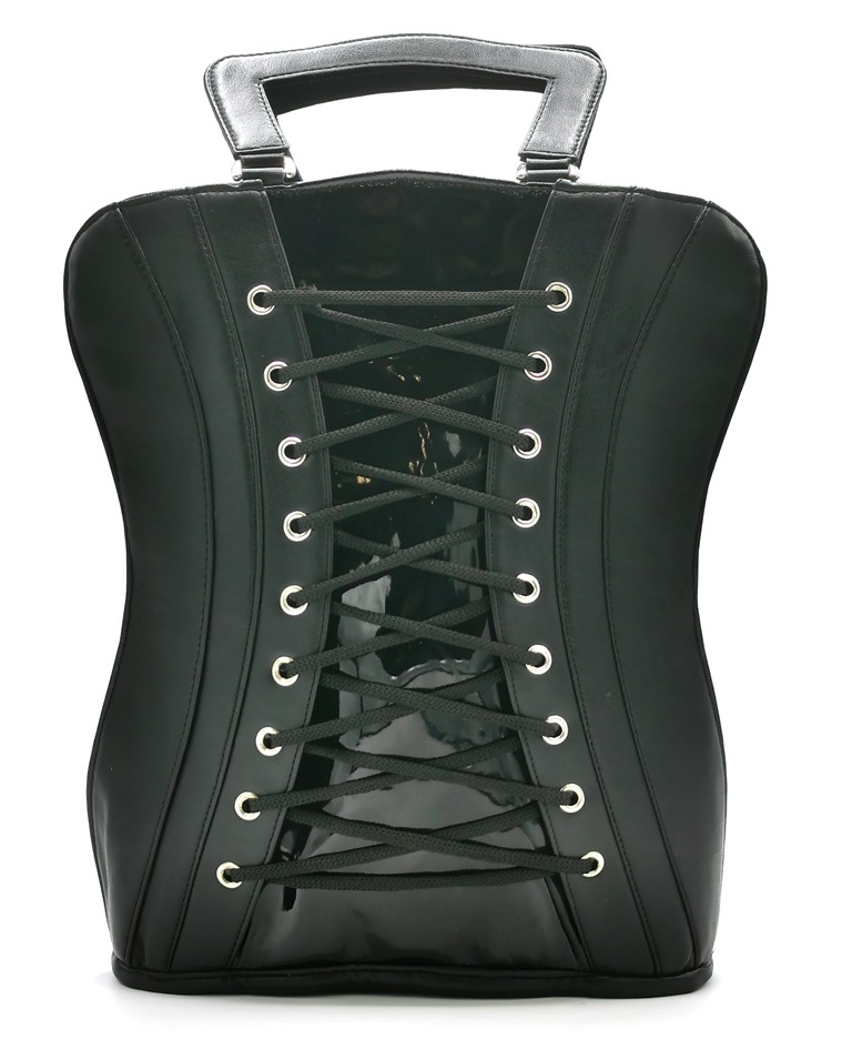 Dr. Faust Burlesque Corset Handbag-Backpack black | Boutique Trukado ...