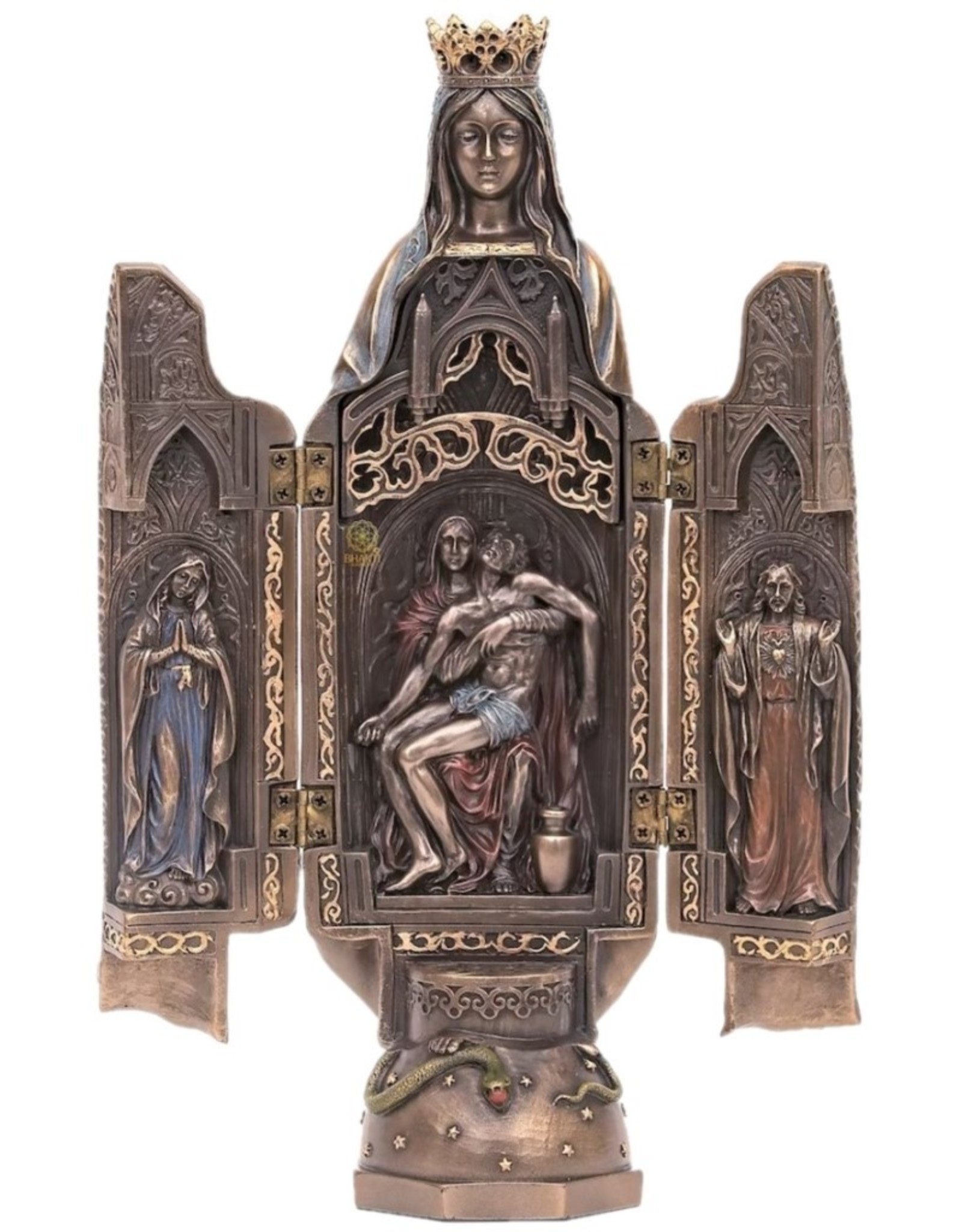 Ethiopian Virgin Mary Triptych Triptych Of 18th Century Russian