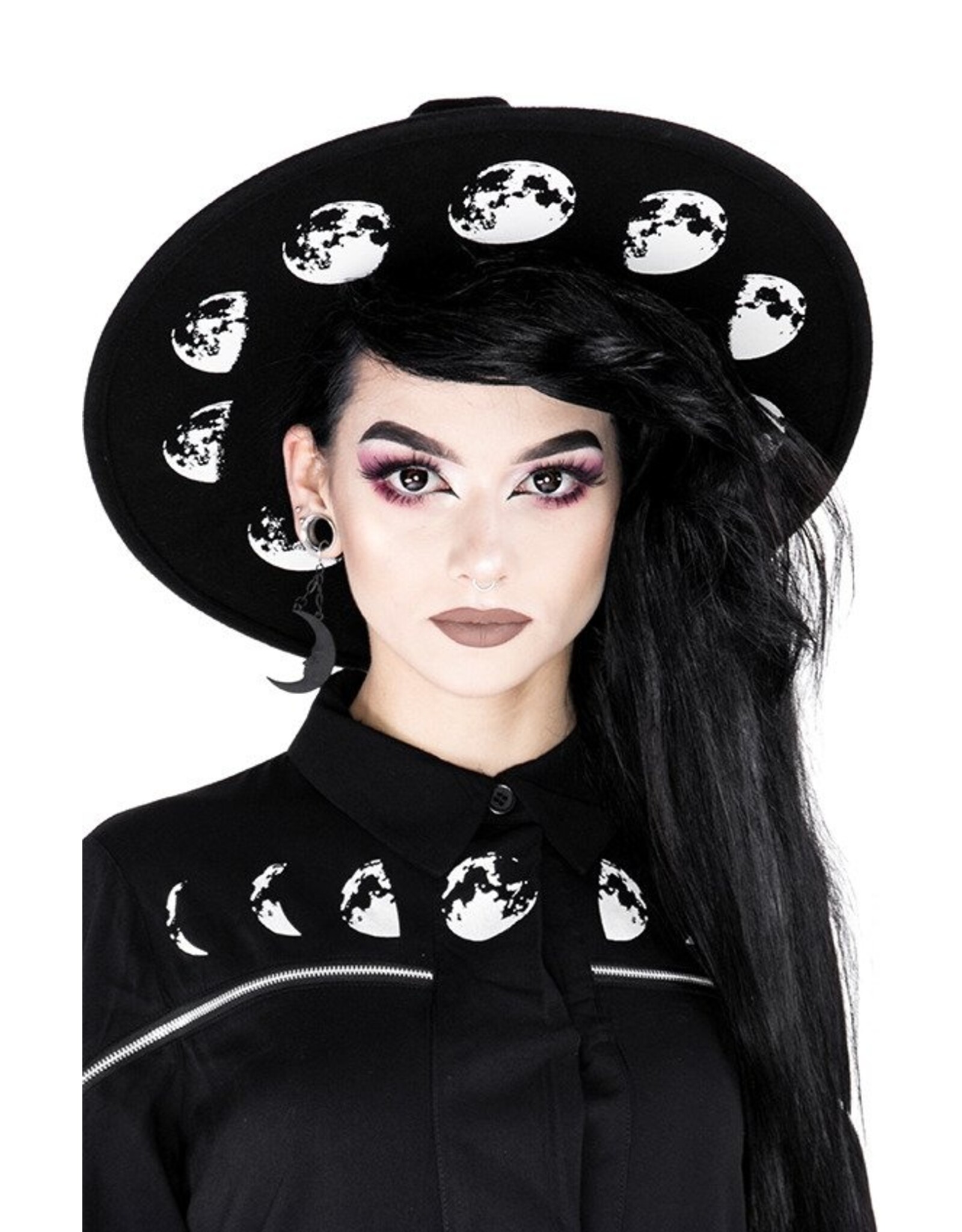 Moon Phases Hat Hat with wide brim - Restyle | Boutique Trukado - Bags ...