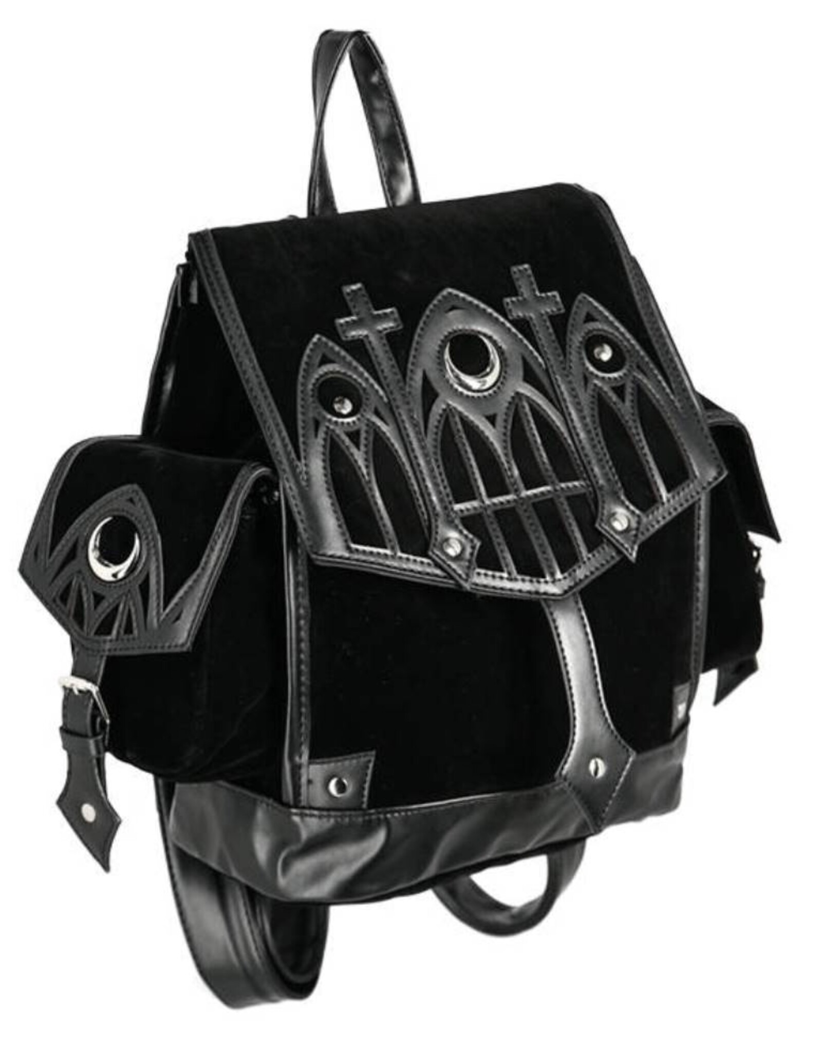 Gothic Cathedral Backpack Black Velvet Restyle | Boutique Trukado ...