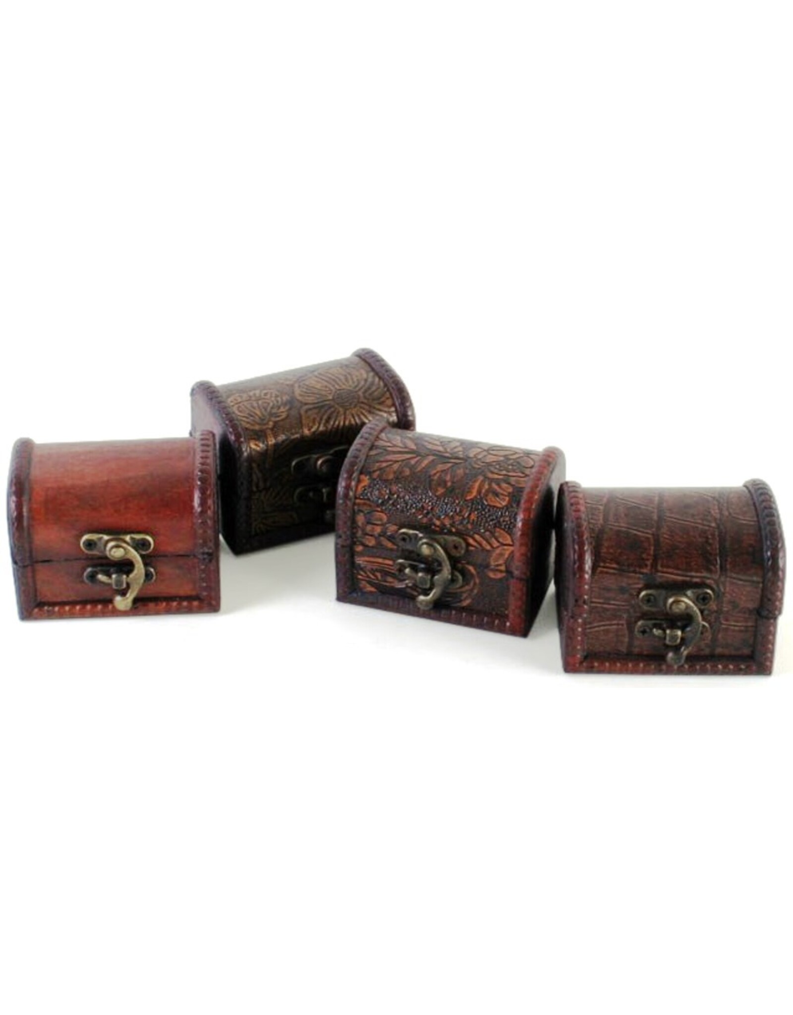 Wooden Mini Treasure chests set of 4 | Boutique Trukado - Boutique Trukado