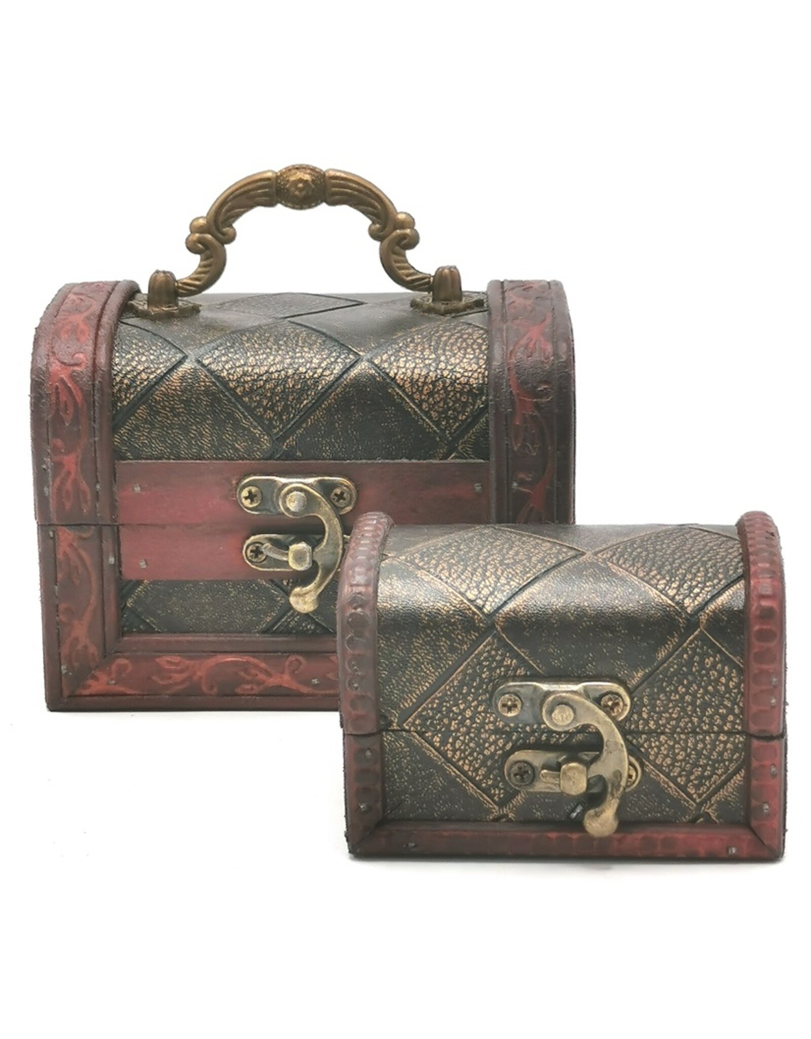Wooden Mini Treasure chests set of 2 | Boutique Trukado - Boutique Trukado