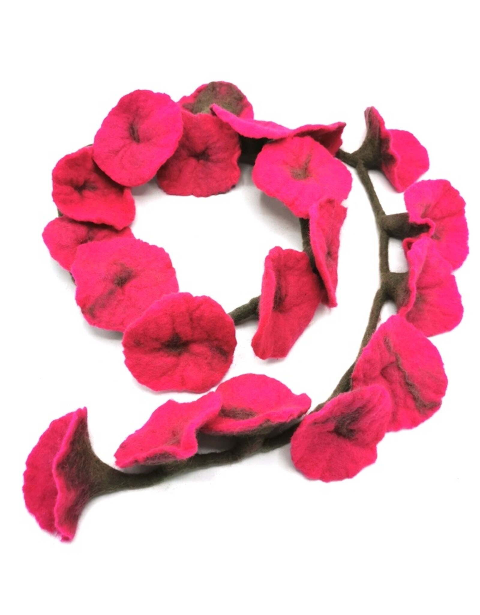 Vilten Bloemen Slinger Fuchsia ca. 180cm | Boutique Trukado - Boutique ...